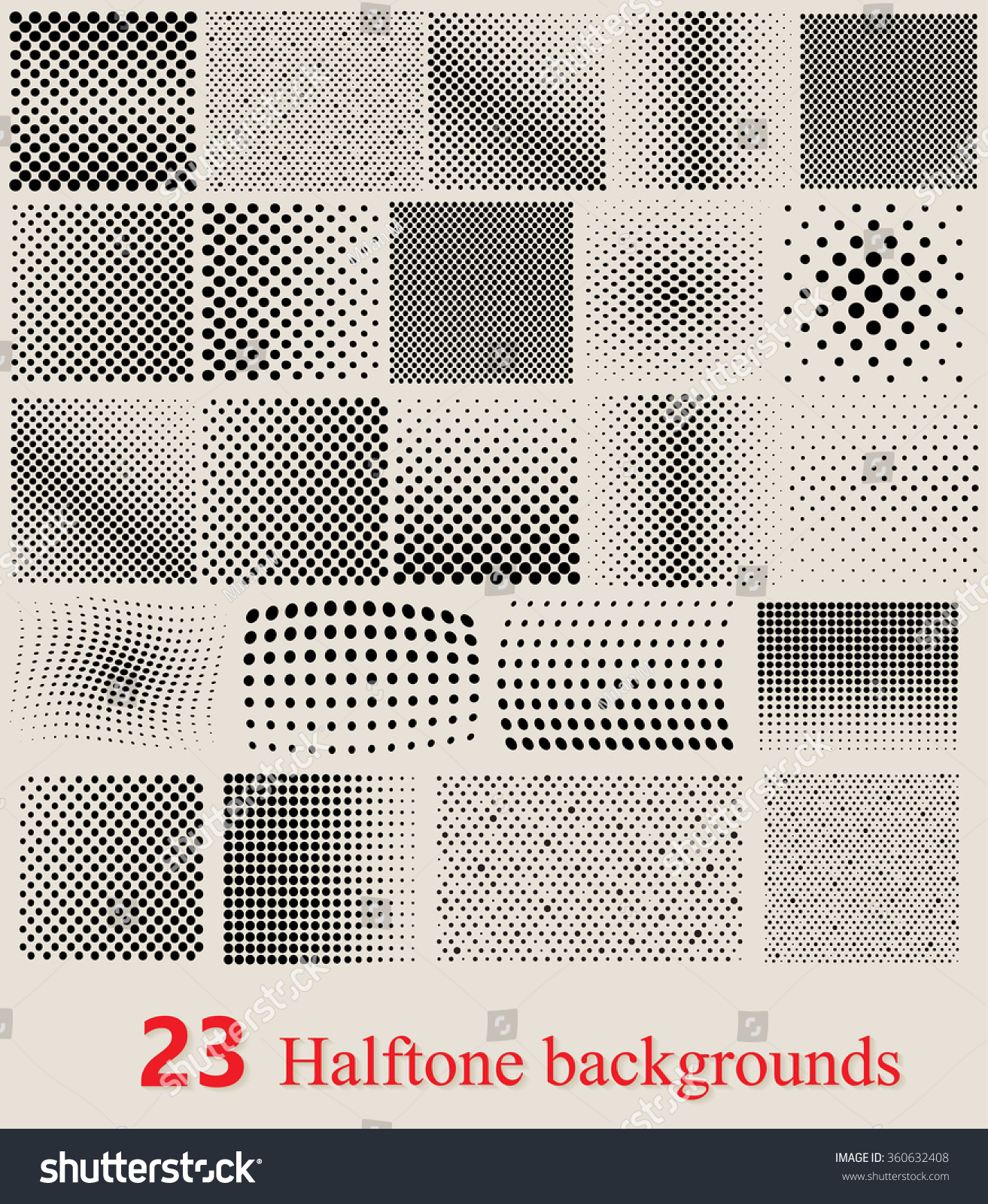 Halftone Backgrounds Setabstract Halftone Backgroundsvector ...