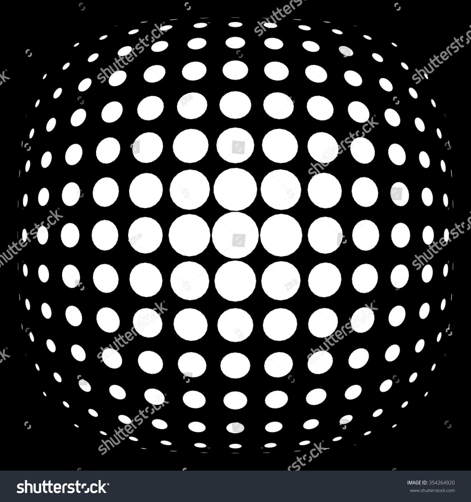 Halftone Oval Design Project Vector Illustration: vector de stock ...