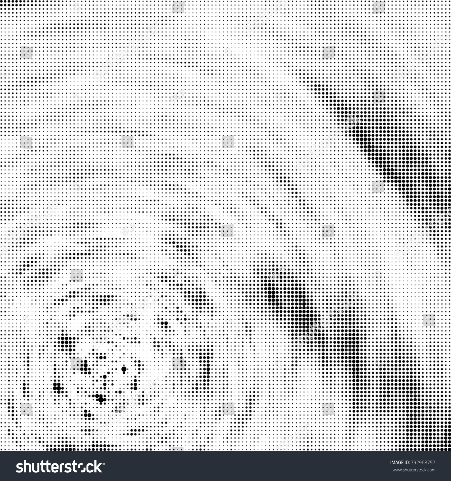 Halftone Radial Black White Vector Pattern Stock Vector (Royalty Free ...