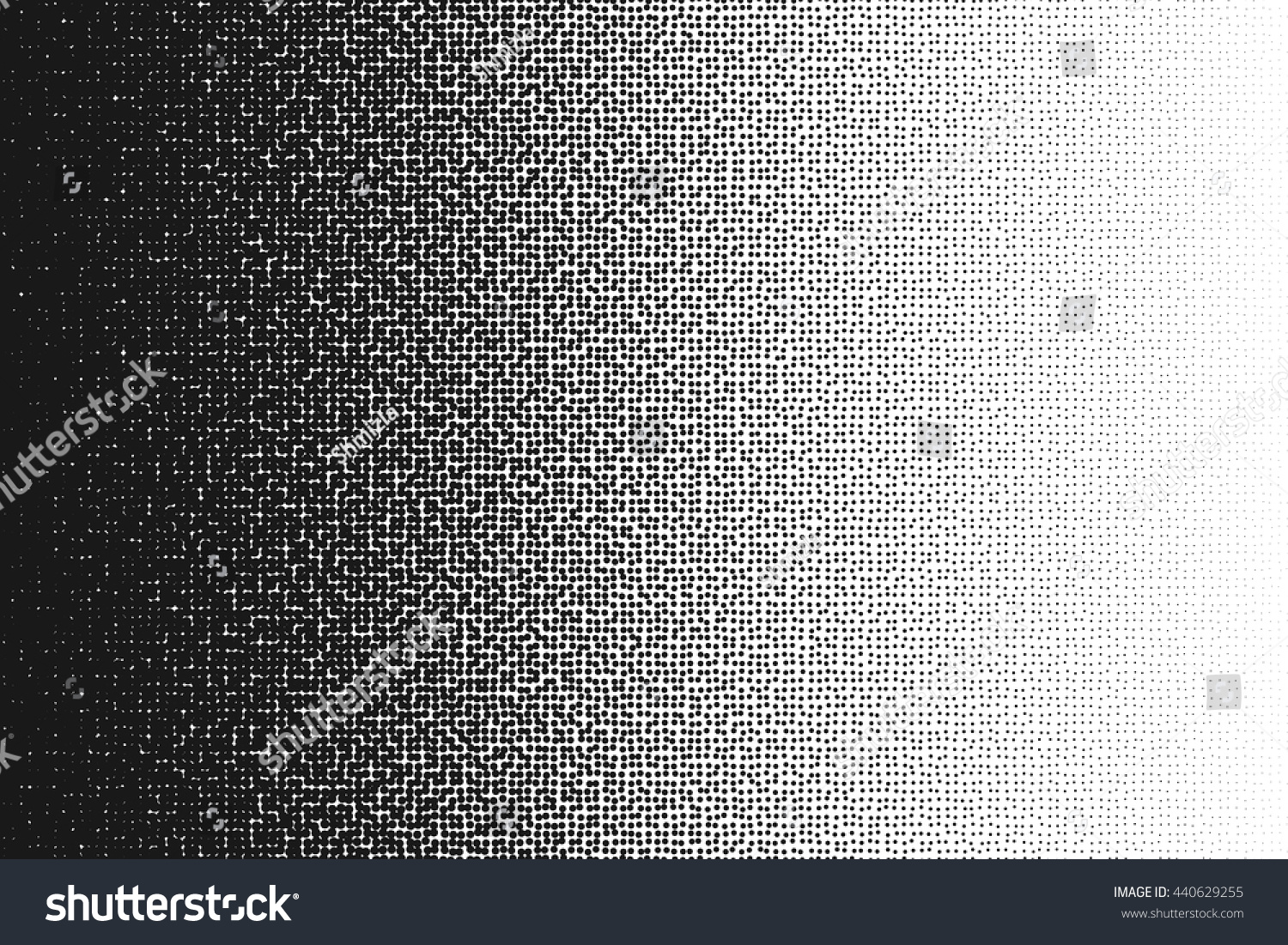 Halftone Randomized Moire Pattern Black Dot Pattern 스톡 벡터(사용료 없음 ...