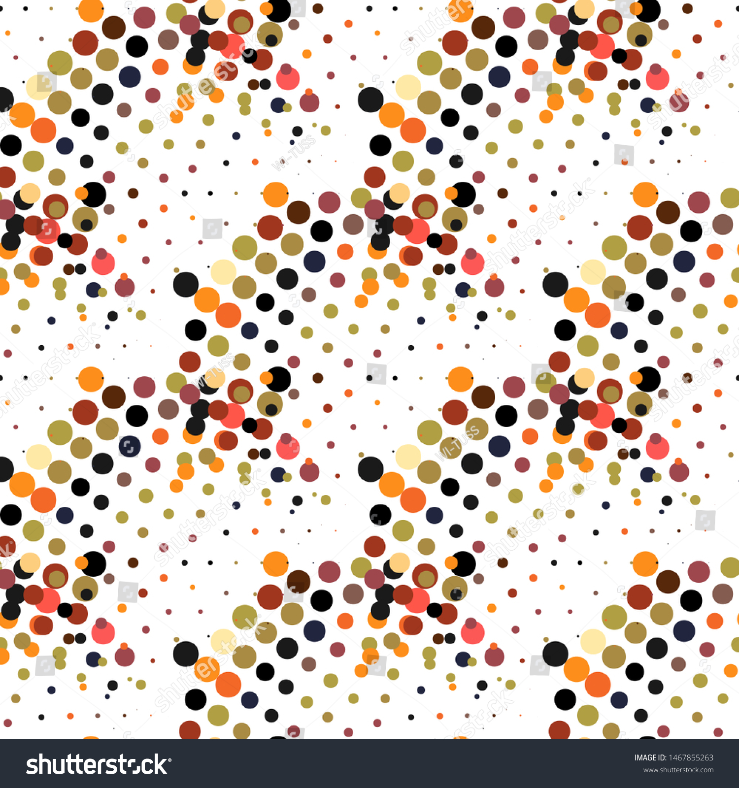 Halftone Texture Seamless Pattern Modern Style Stock Vector (Royalty ...