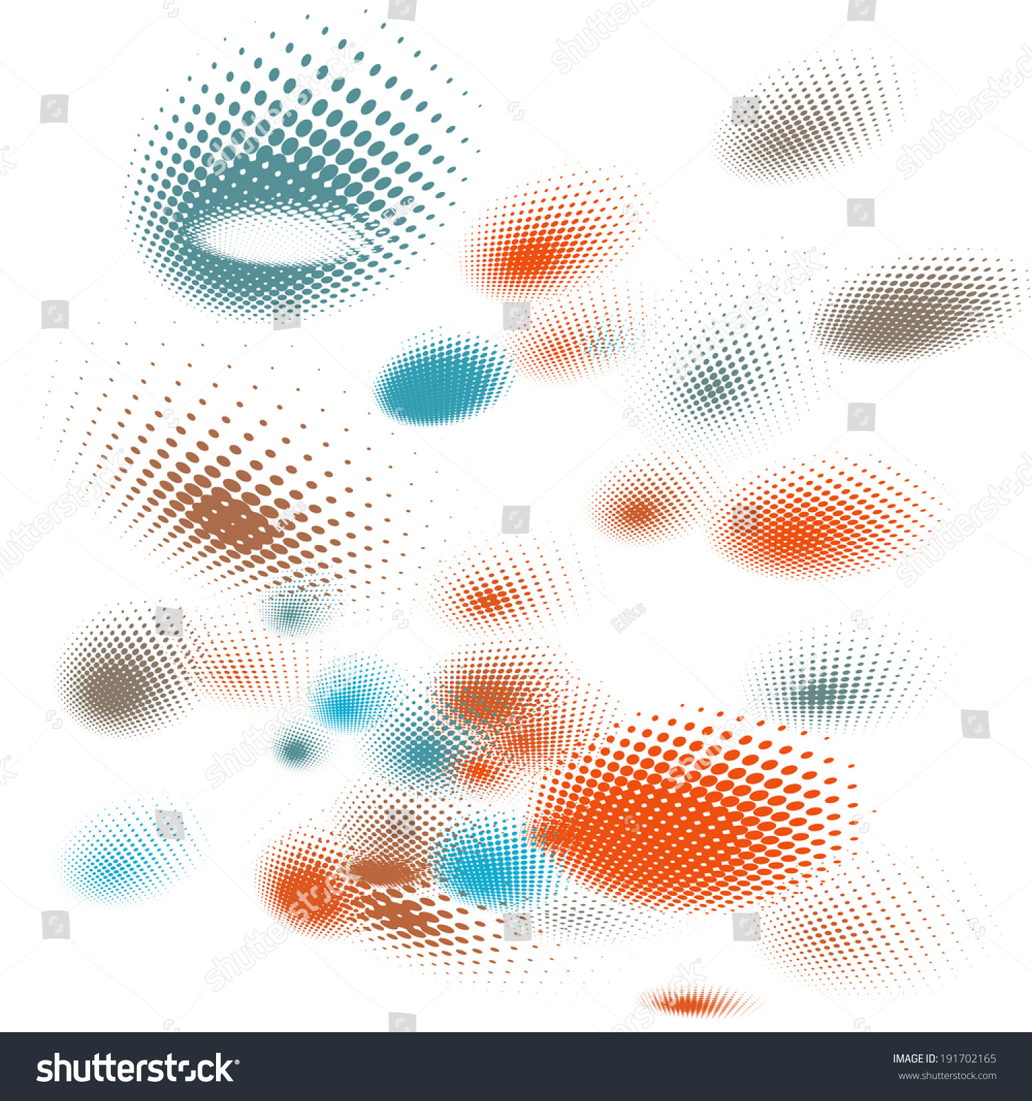 Halftone Vector Illustration Set Background Eps Stock Vector (Royalty ...