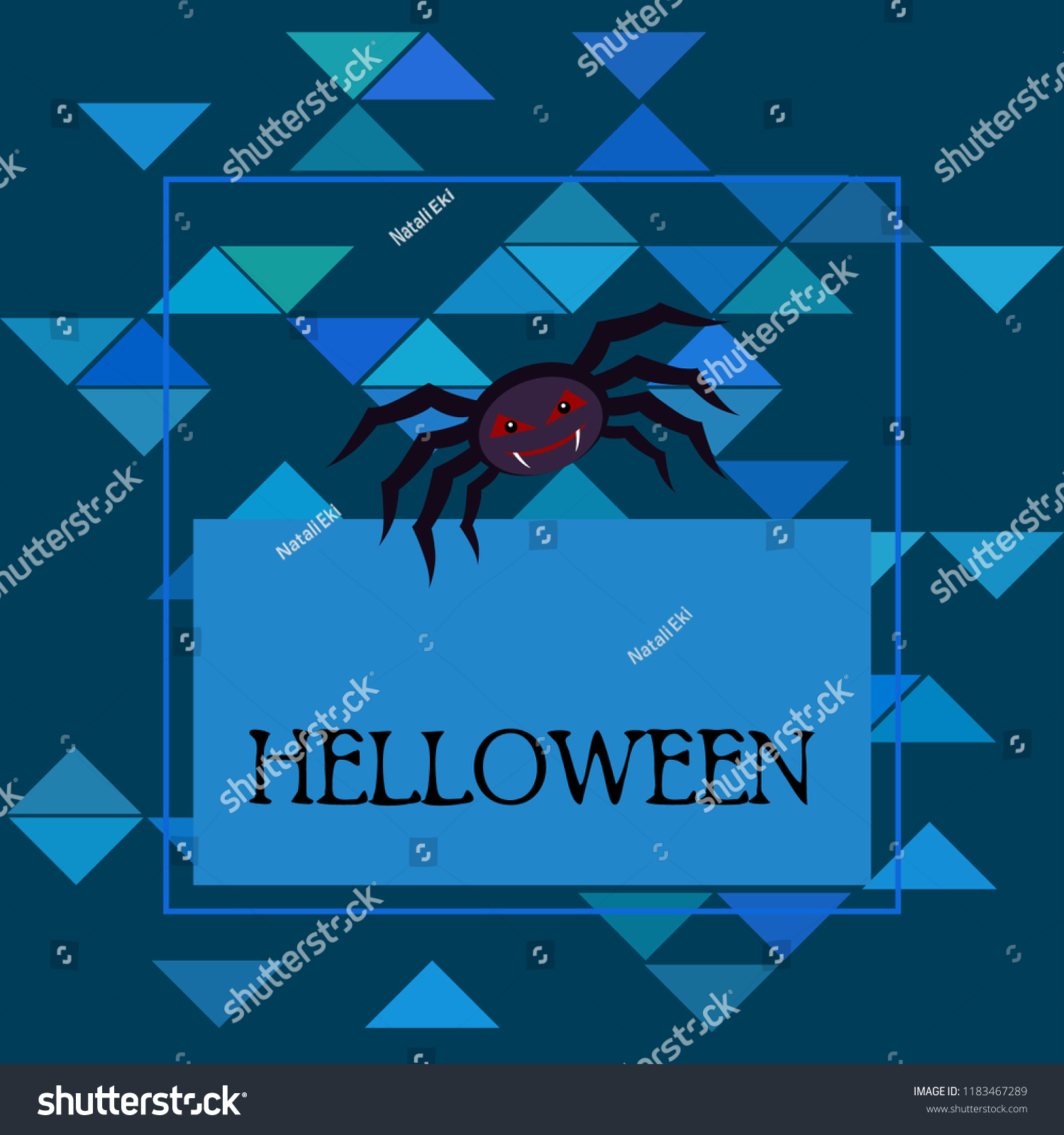 Halloween Spider Vector Illustration Stock Vector (Royalty Free ...