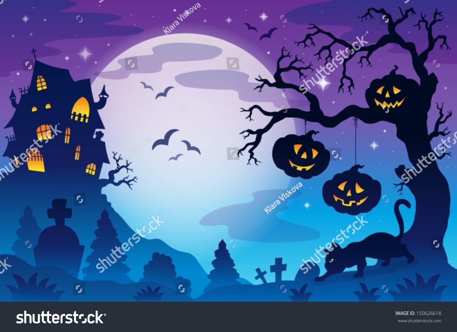 Halloween Theme Image 9 Eps10 Vector Stock Vector (Royalty Free ...