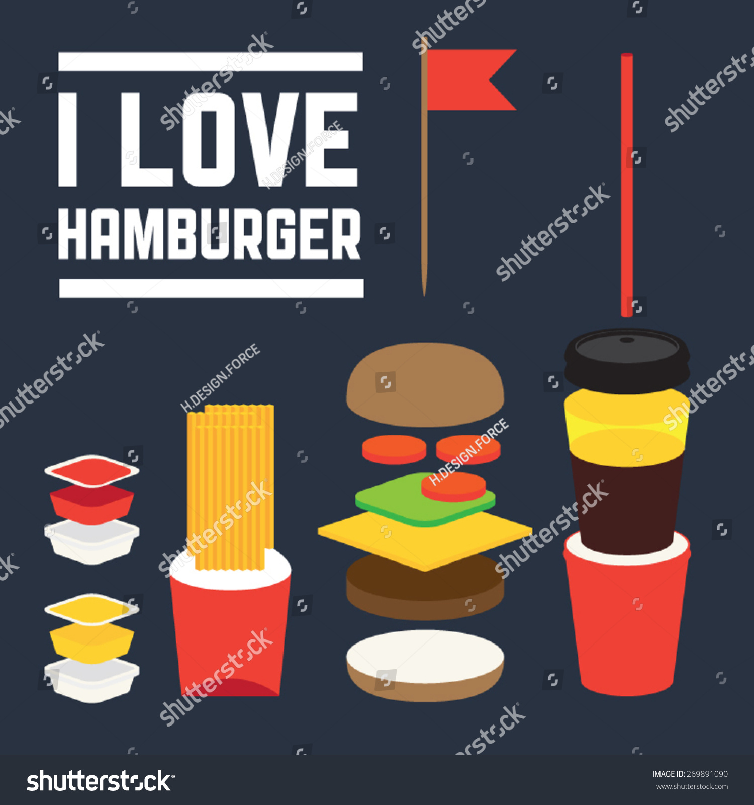 Hamburger Diagrams Stock Vector (Royalty Free) 269891090 | Shutterstock