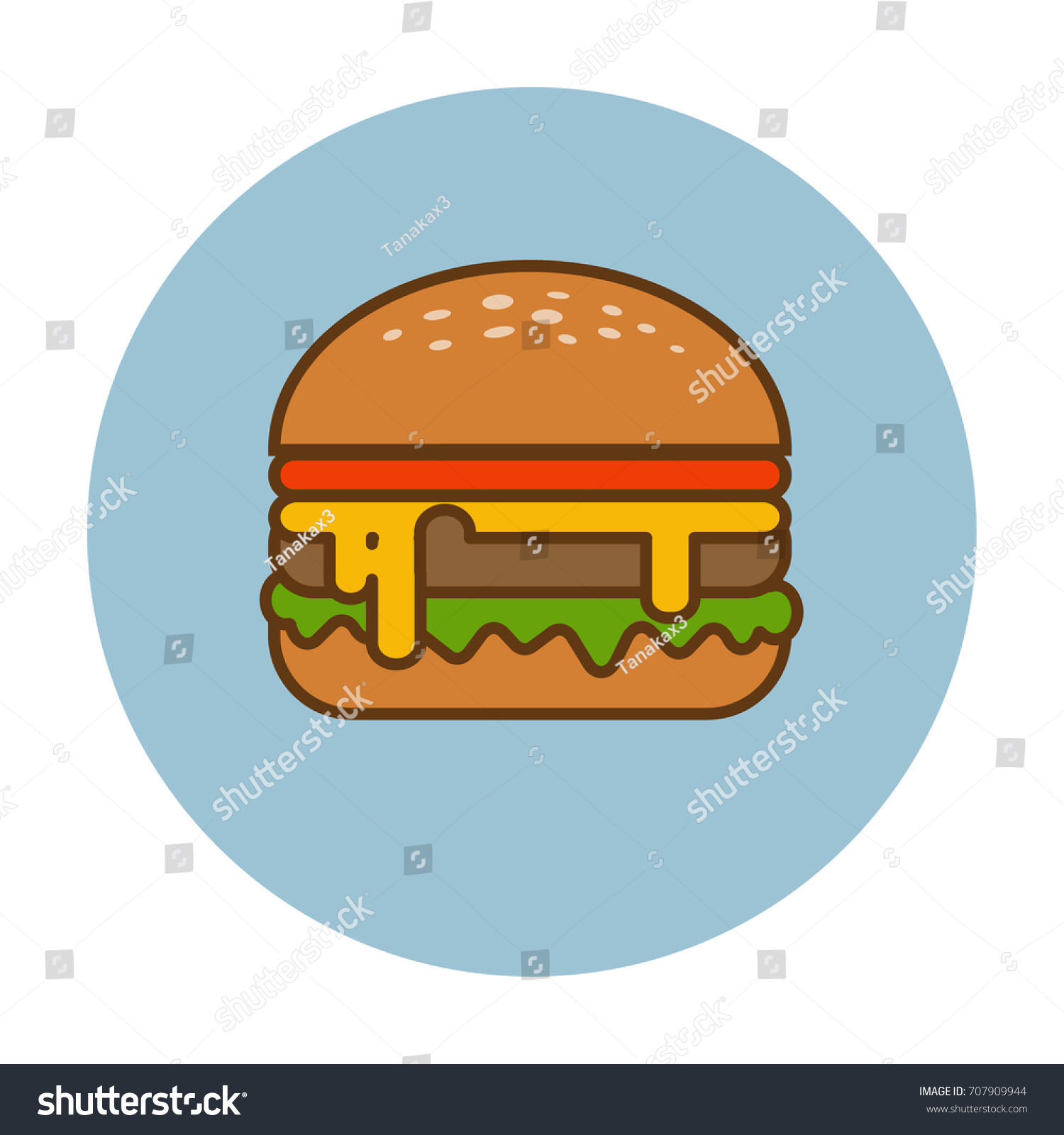 Hamburger Icon Vector Illustration Stock Vector (Royalty Free ...