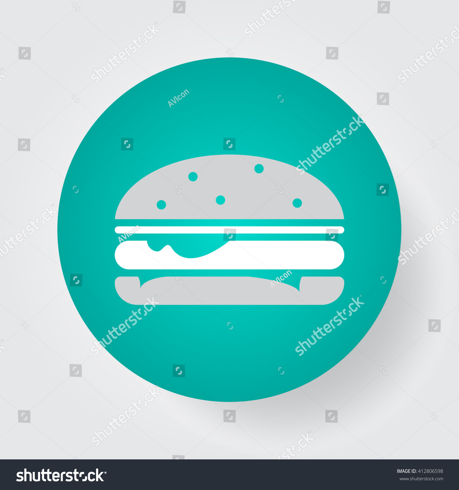 Hamburger Icon Vector Solid Illustration Pictogram Stock Vector ...