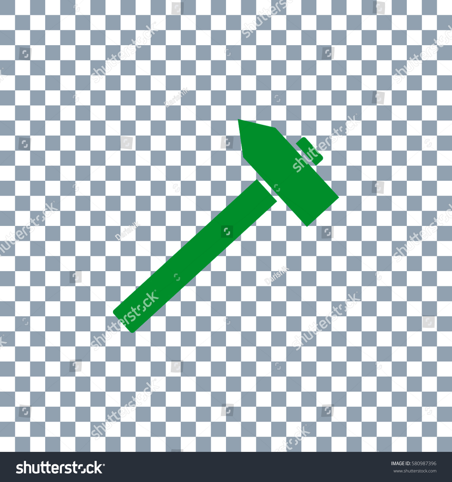 Vektor Stok Hammer Icon On Transparent Background (Tanpa Royalti ...