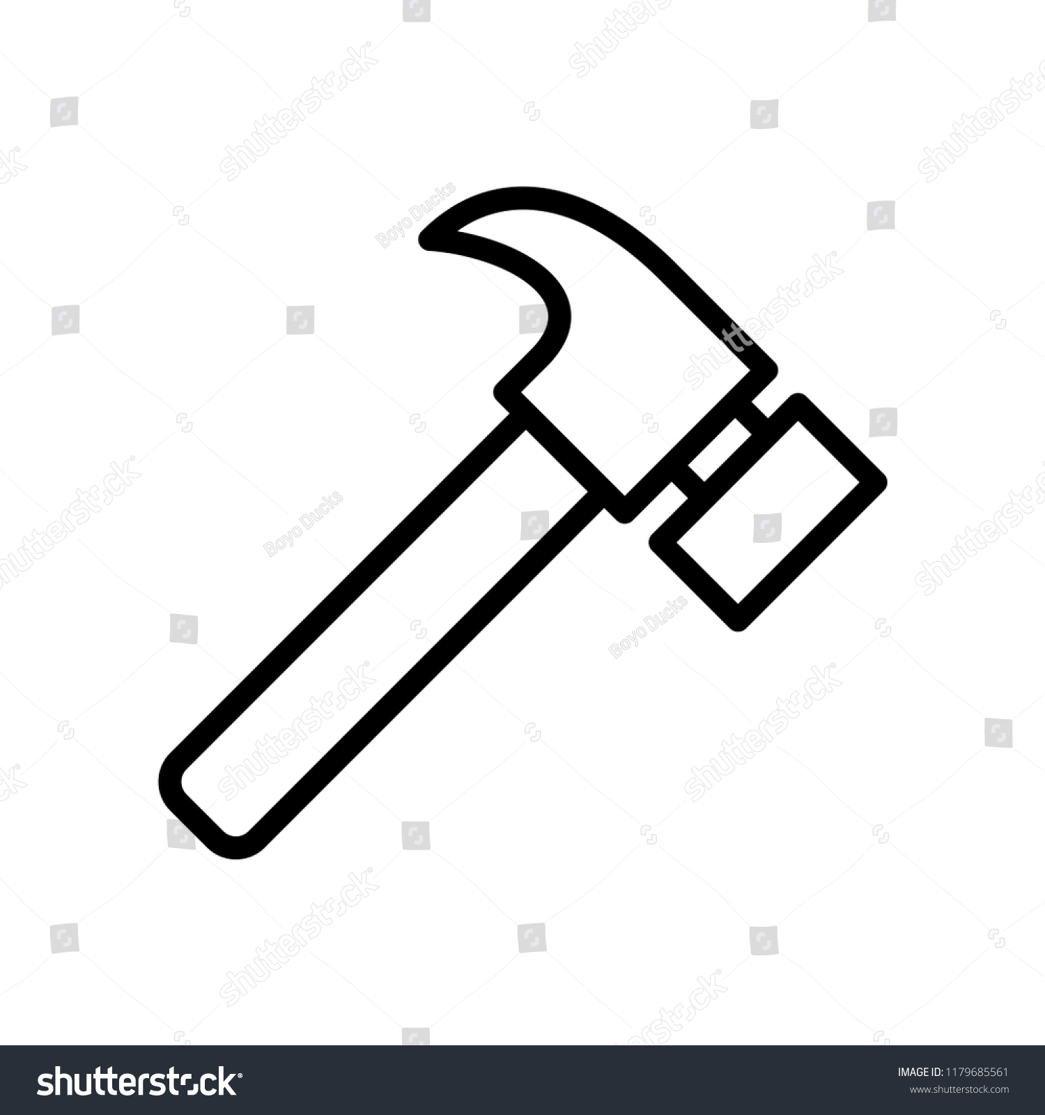 Hammer Icon Templates Stock Vector (Royalty Free) 1179685561 | Shutterstock