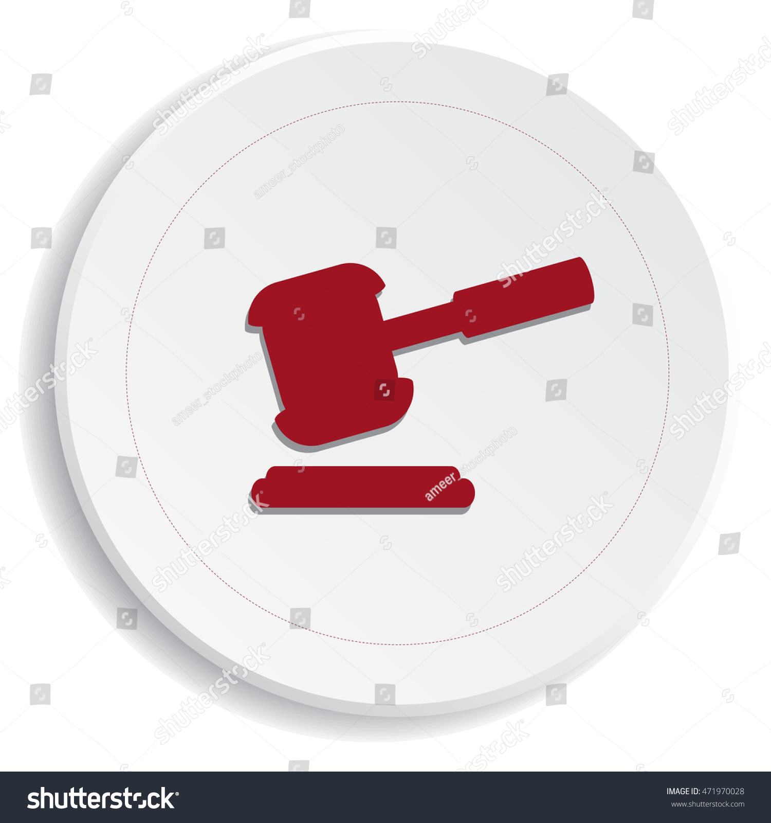 Hammer Jugde Icon Stock Vector (Royalty Free) 471970028 | Shutterstock