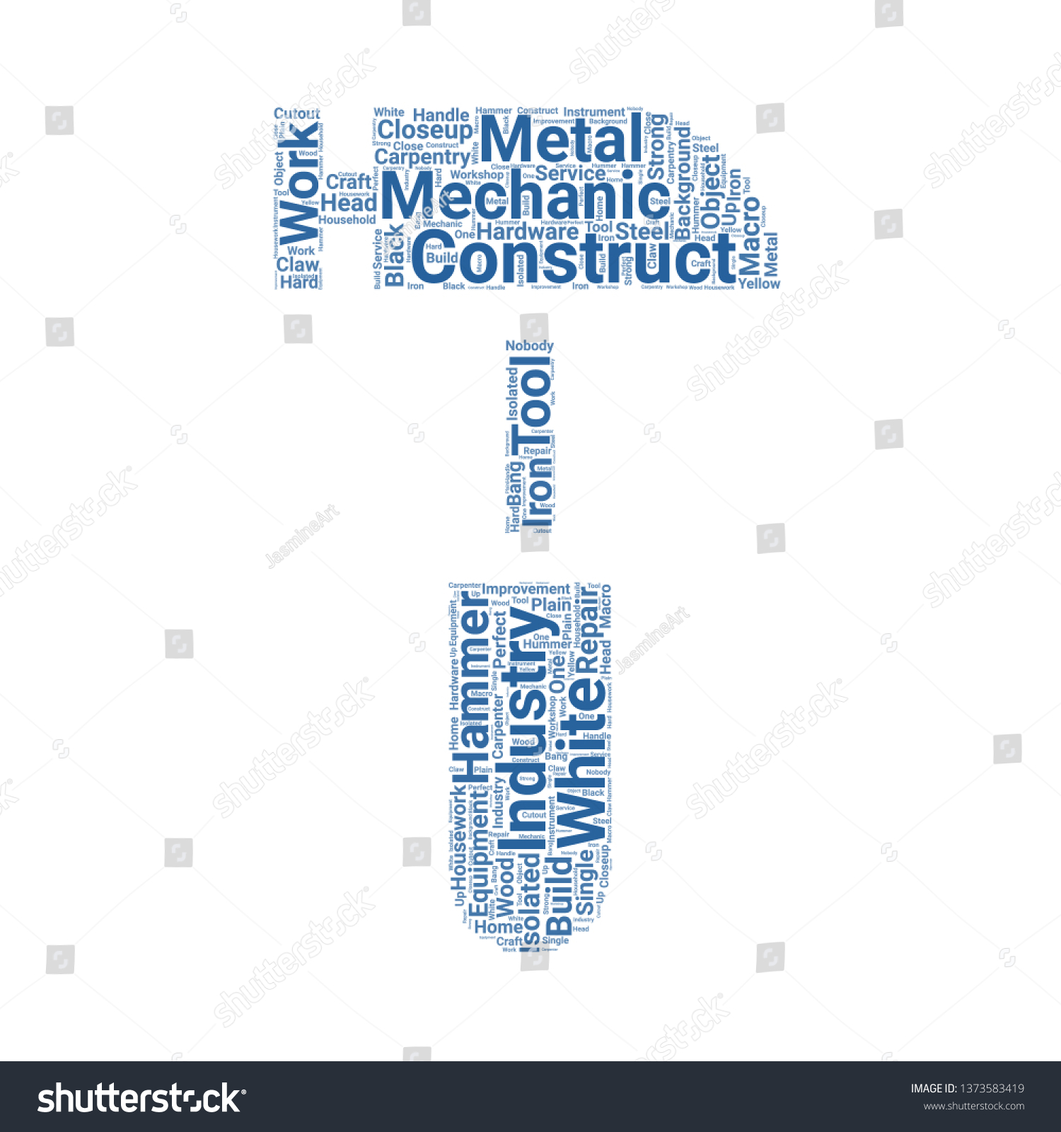 Hammer Word Cloud Tag Cloud About Stock Vector (Royalty Free ...