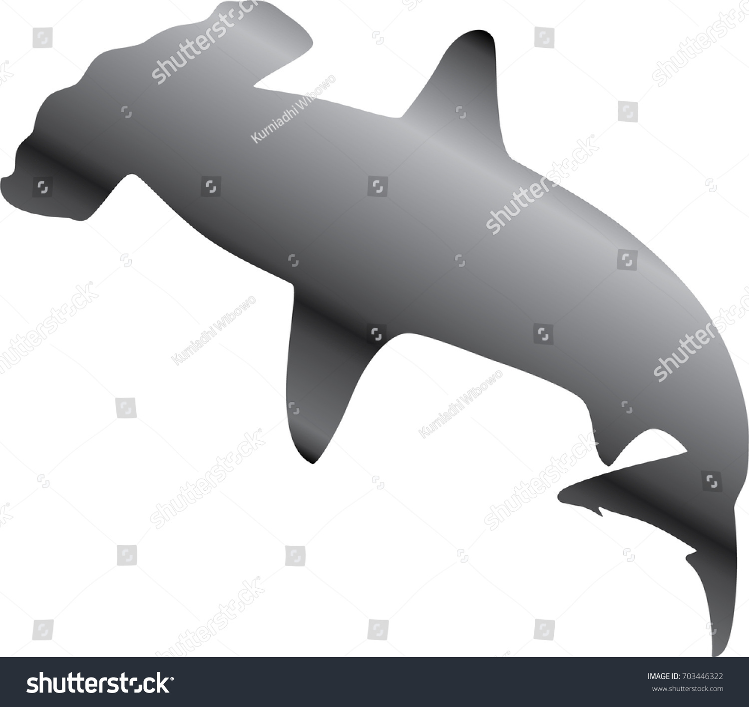 Hammerhead Shark Stock Vector (Royalty Free) 703446322 | Shutterstock