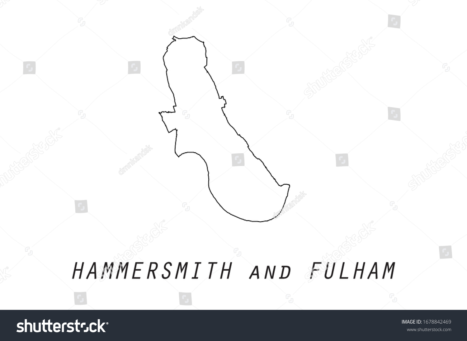 Hammersmith Fulham Map London Borough City Stock Vector (Royalty Free ... Hammersmith Fulham Map London Borough City Stock Vector (Royalty Free ...