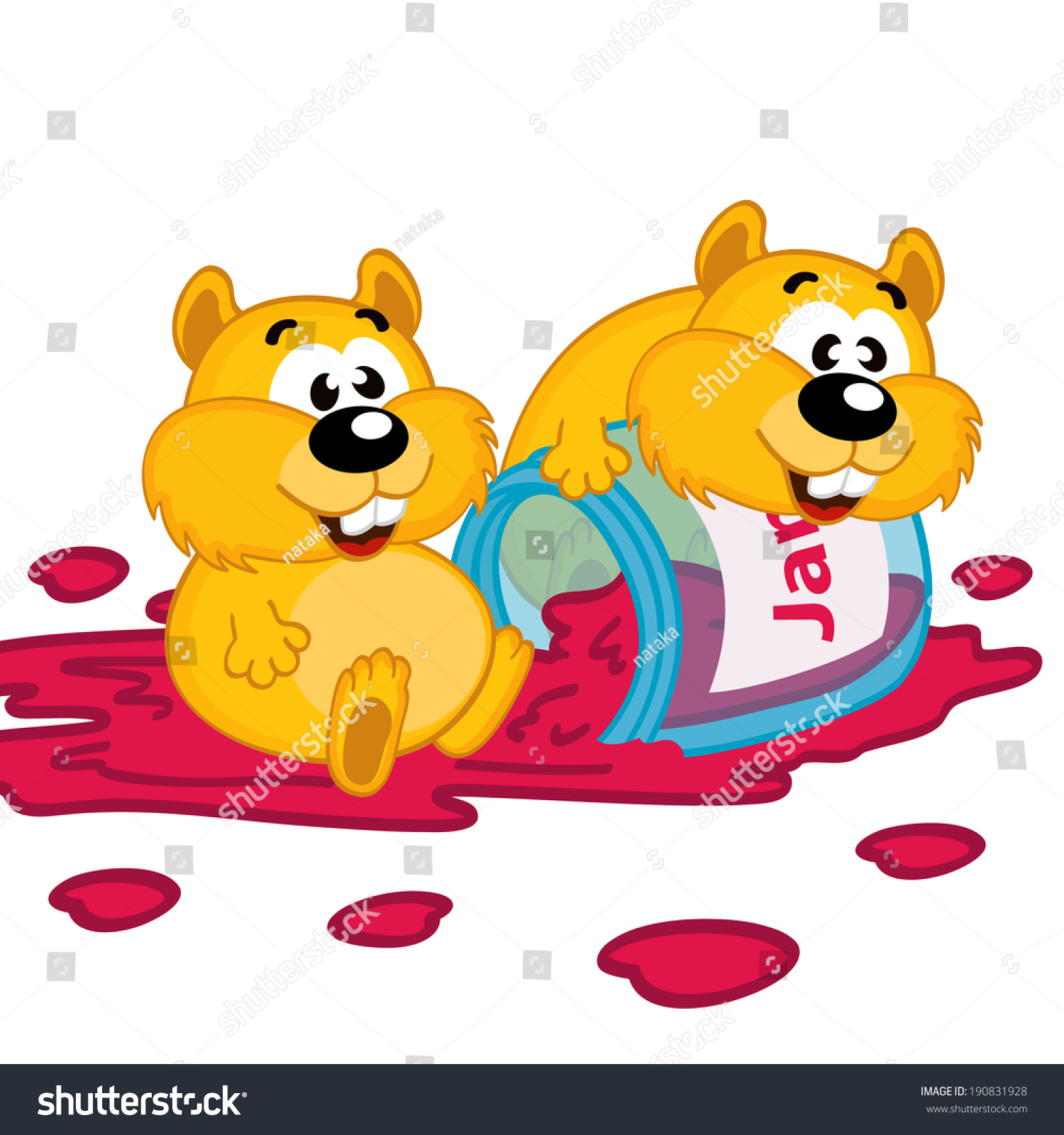 Hamster Jam Vector Illustration Stock Vector (Royalty Free) 190831928