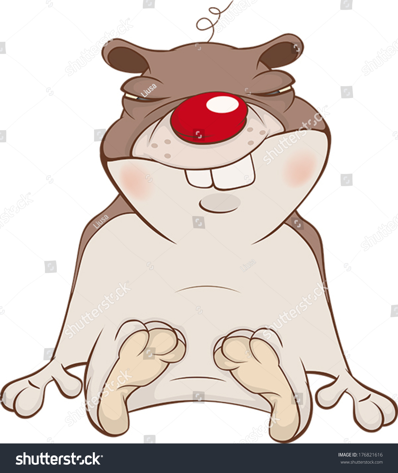 Hamster Cartoon Stock Vector 176821616 - Shutterstock