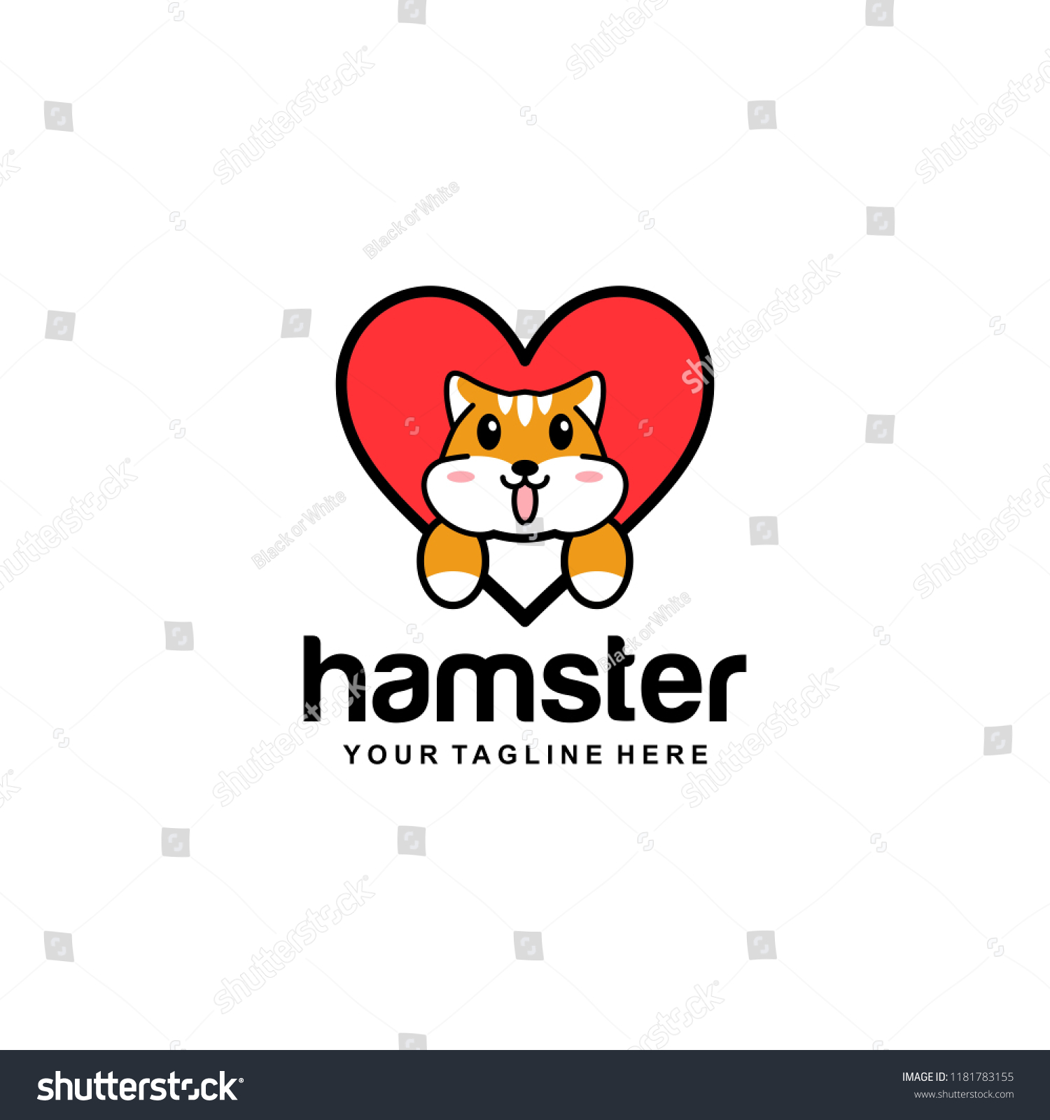 Hamster Logo Template Stock Vector (Royalty Free) 1181783155 | Shutterstock