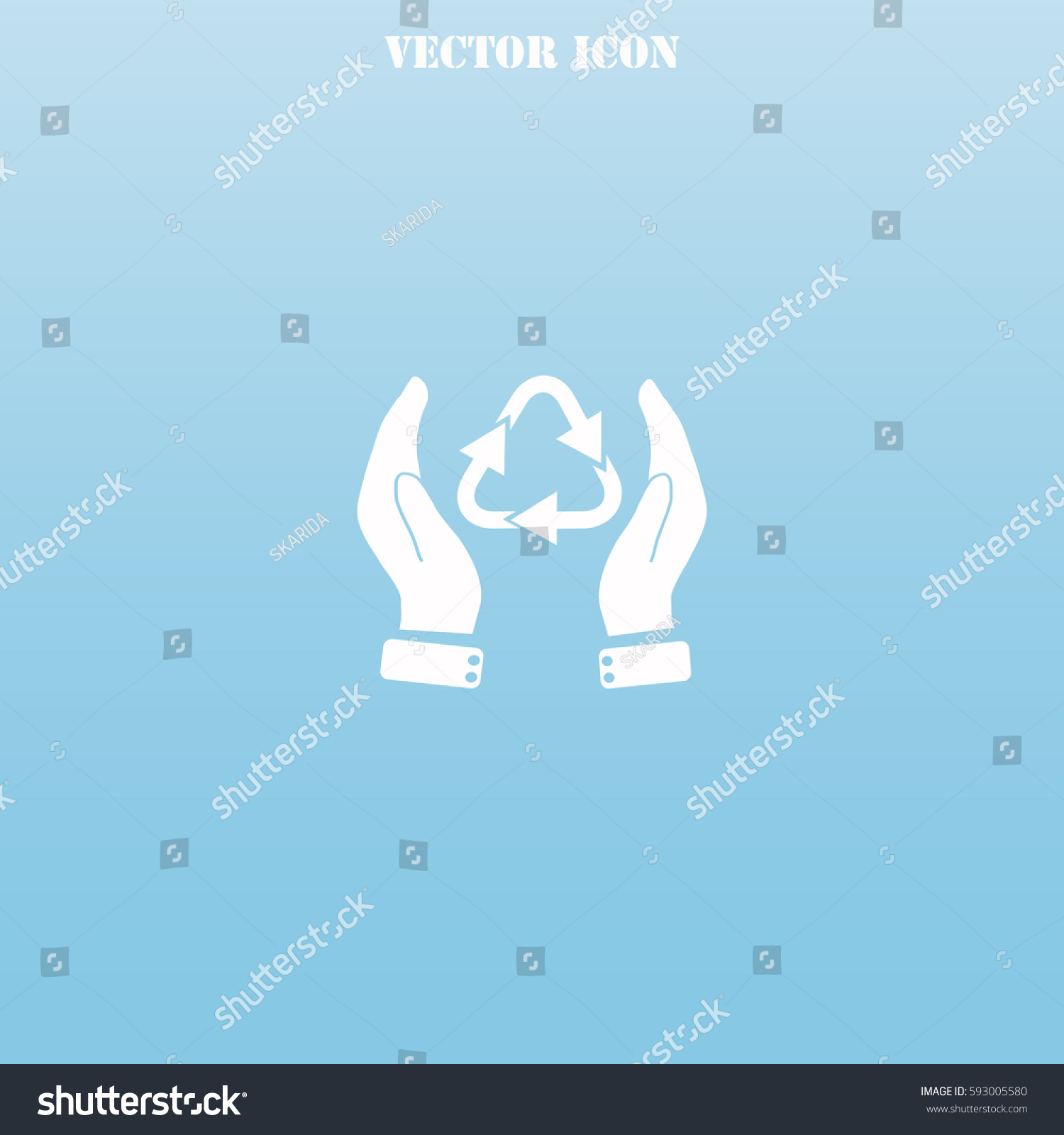 Hand Bio Vector Icon Stock Vector (Royalty Free) 593005580 | Shutterstock