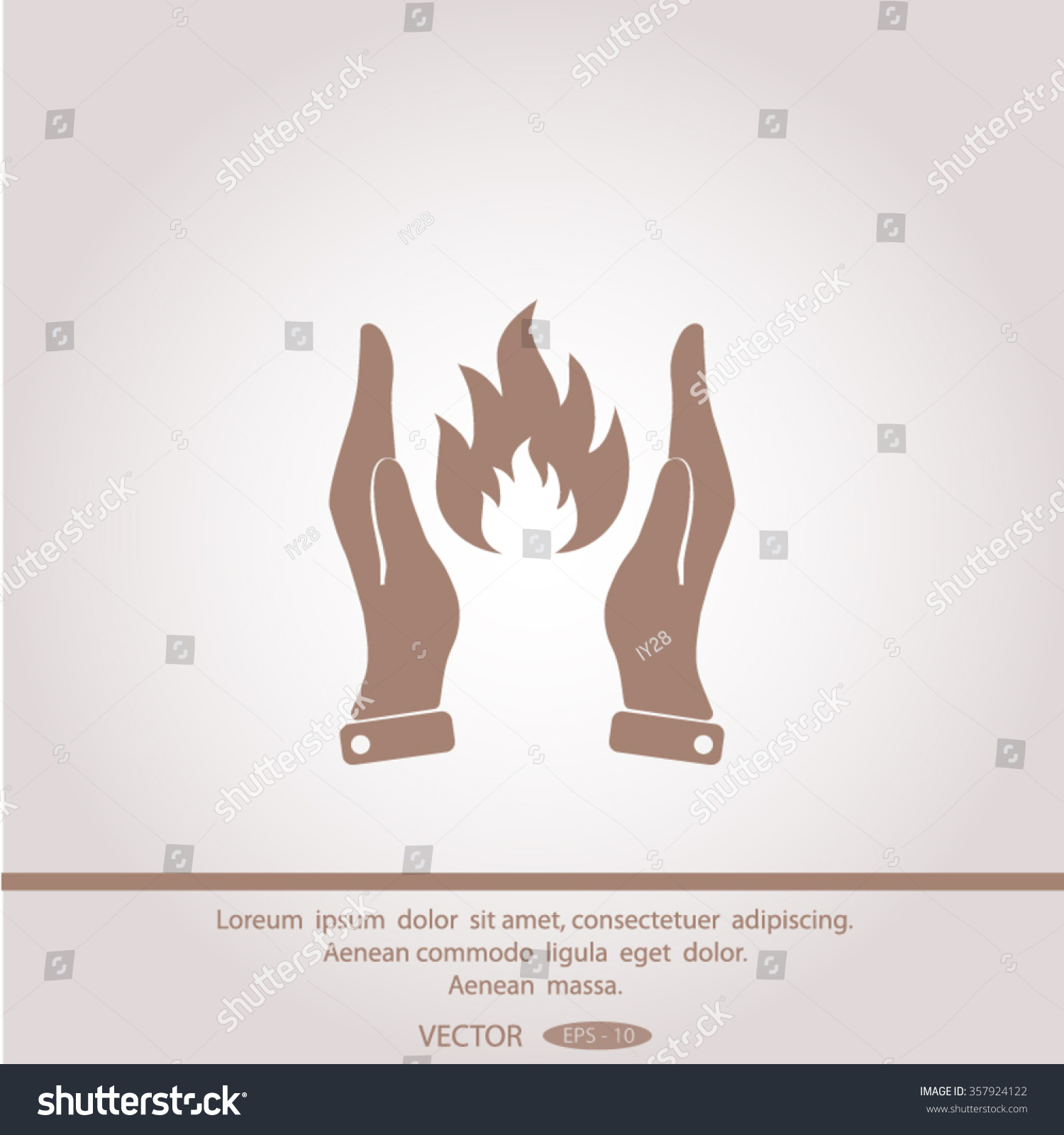 Hand Fire Flame Fire Flames Icon Stock Vector (Royalty Free) 357924122 ...