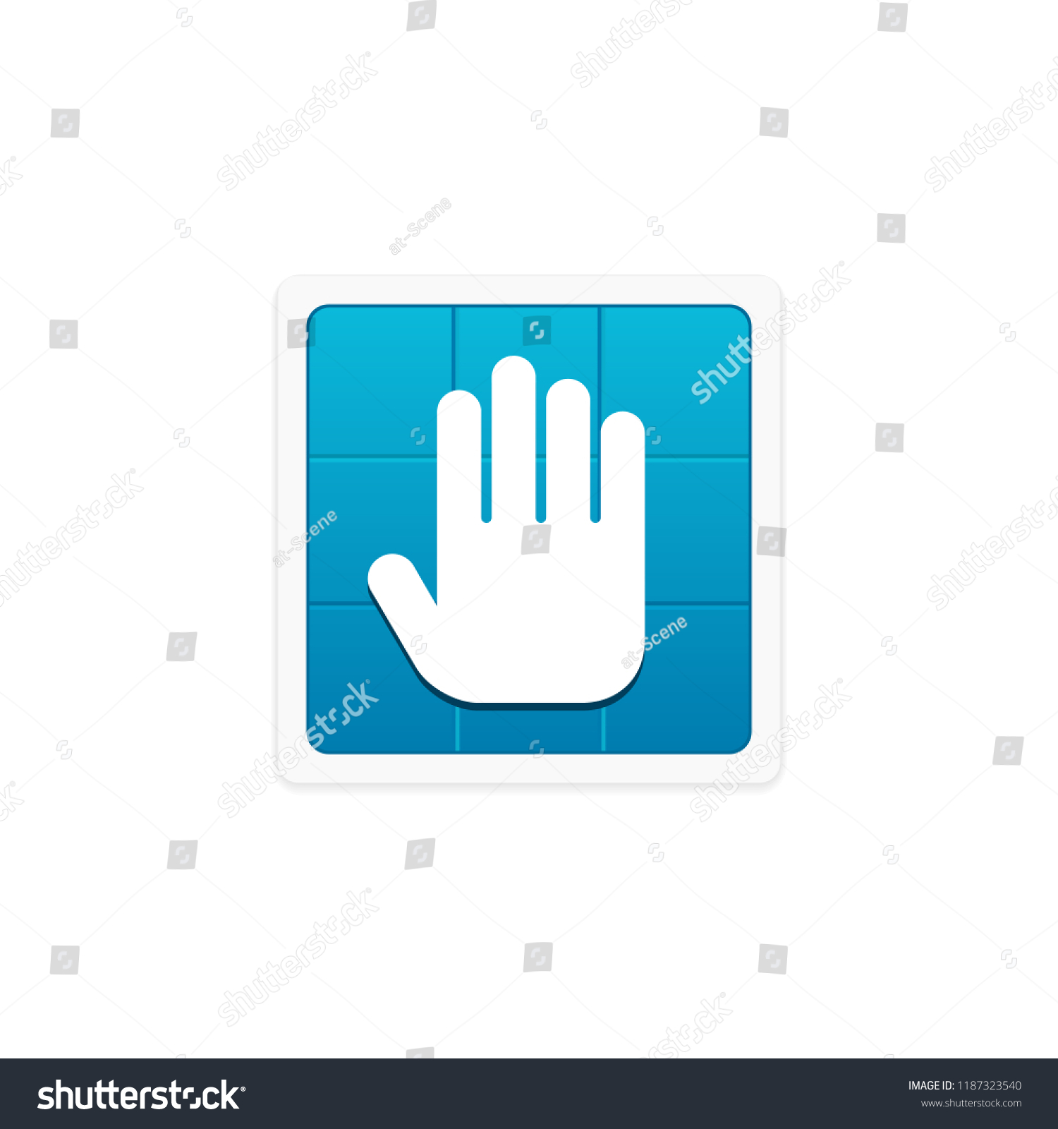 Hand App Icon Stock Vector (Royalty Free) 1187323540 | Shutterstock