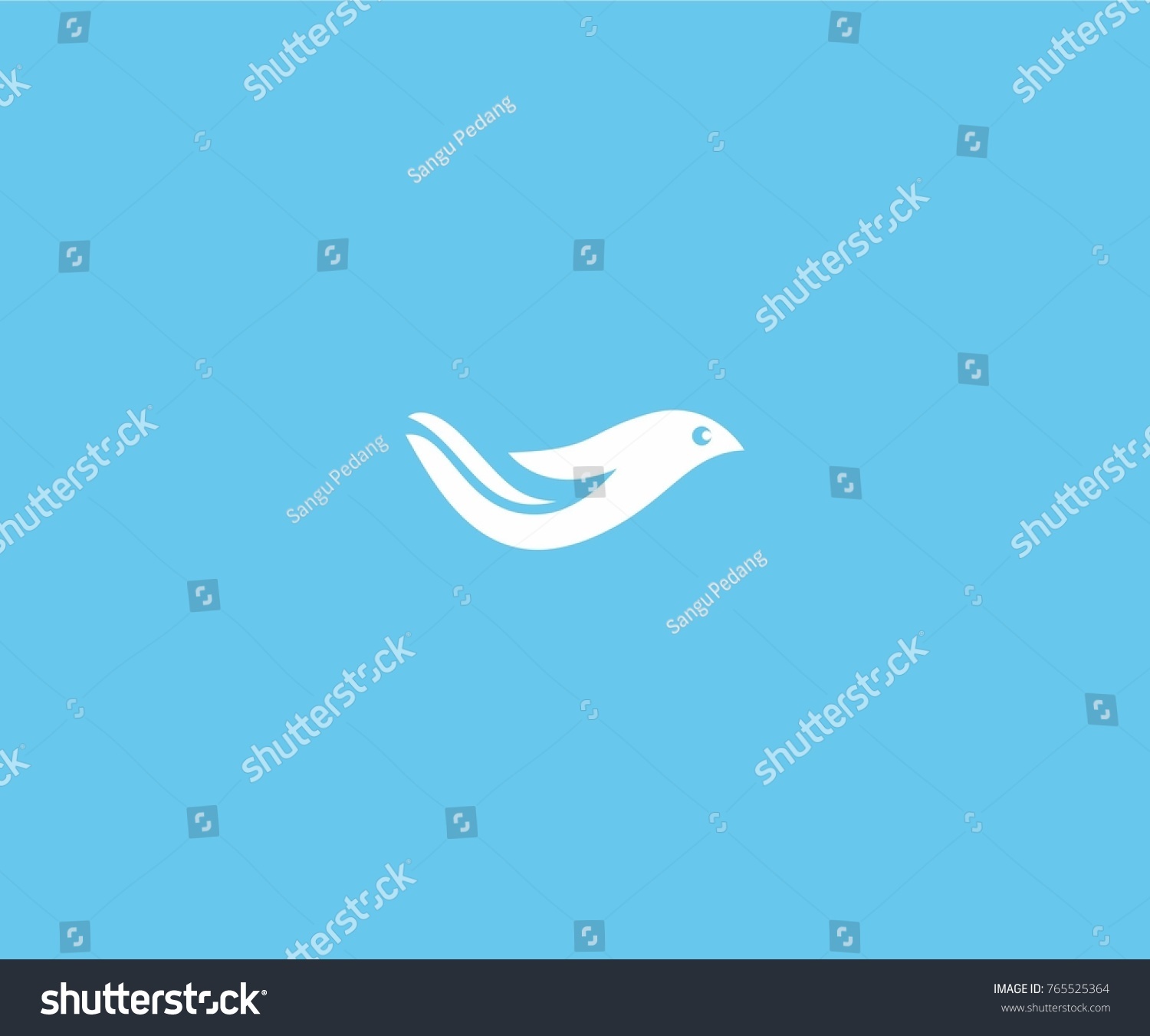 Hand Bird Logo Icon Vector Design Stock Vector (Royalty Free) 765525364