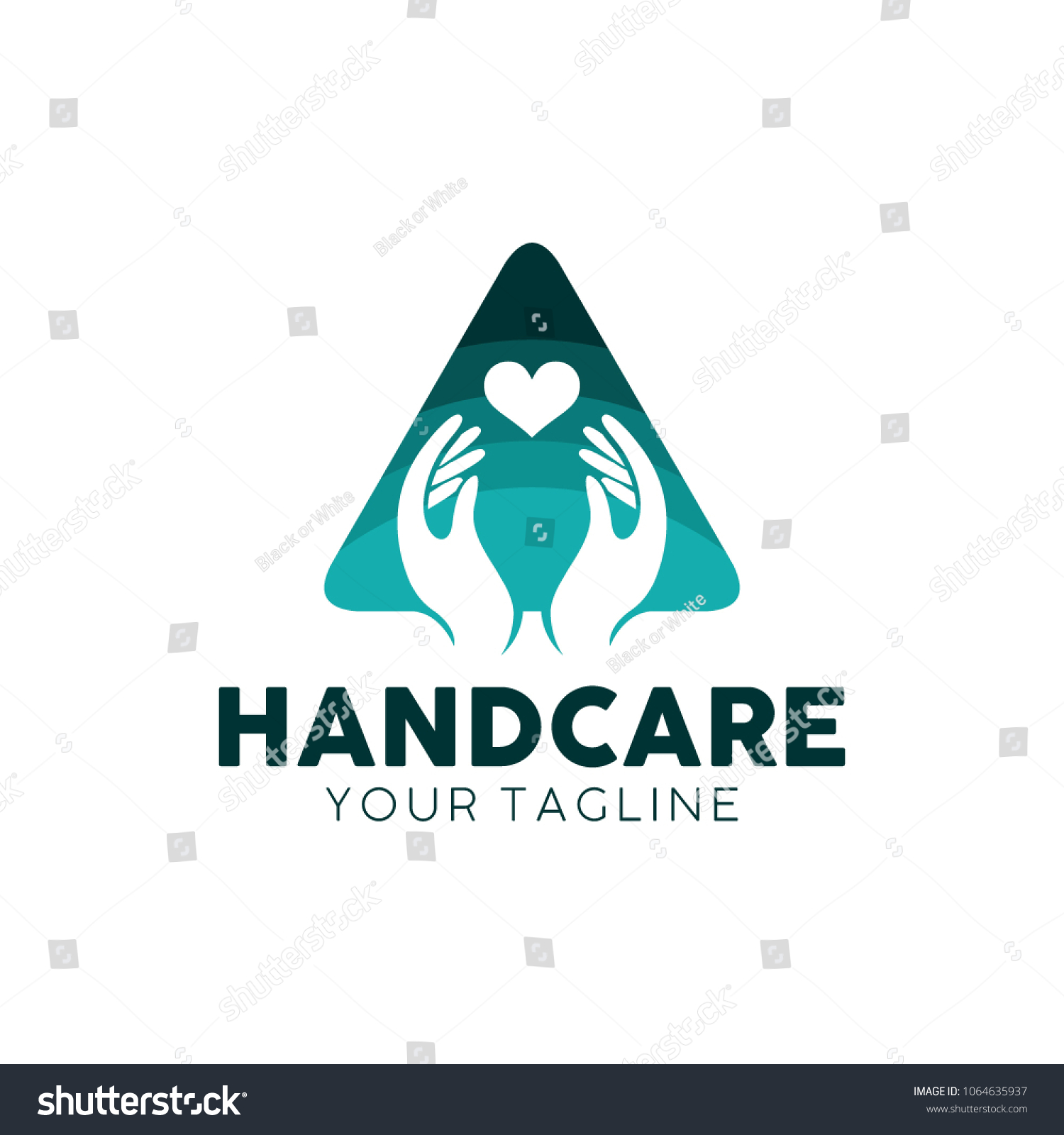 Hand Care Logo Design Stock Vector (Royalty Free) 1064635937 | Shutterstock