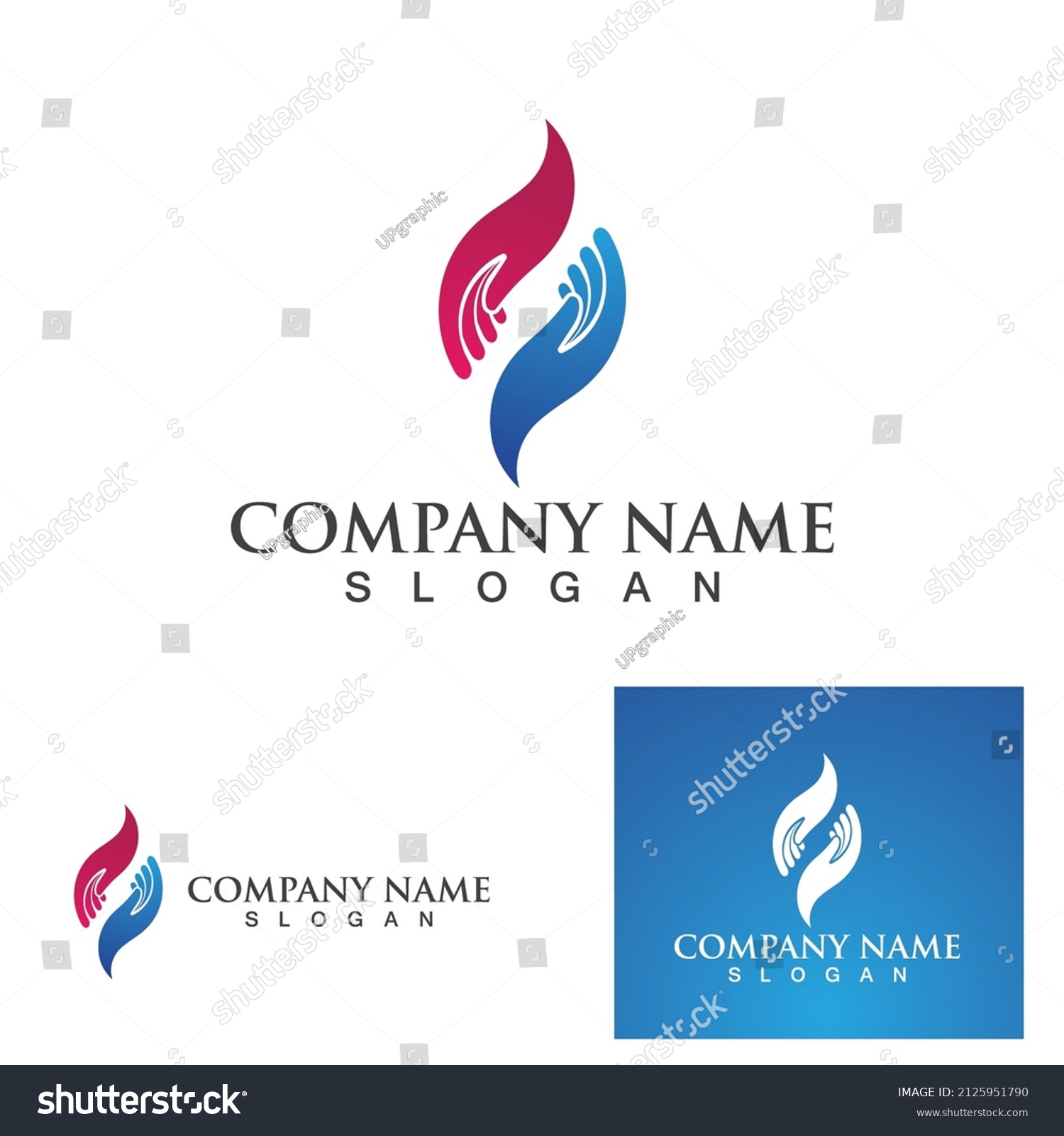 Hand Care Logo Vector Flat Design Stock Vector (Royalty Free ...