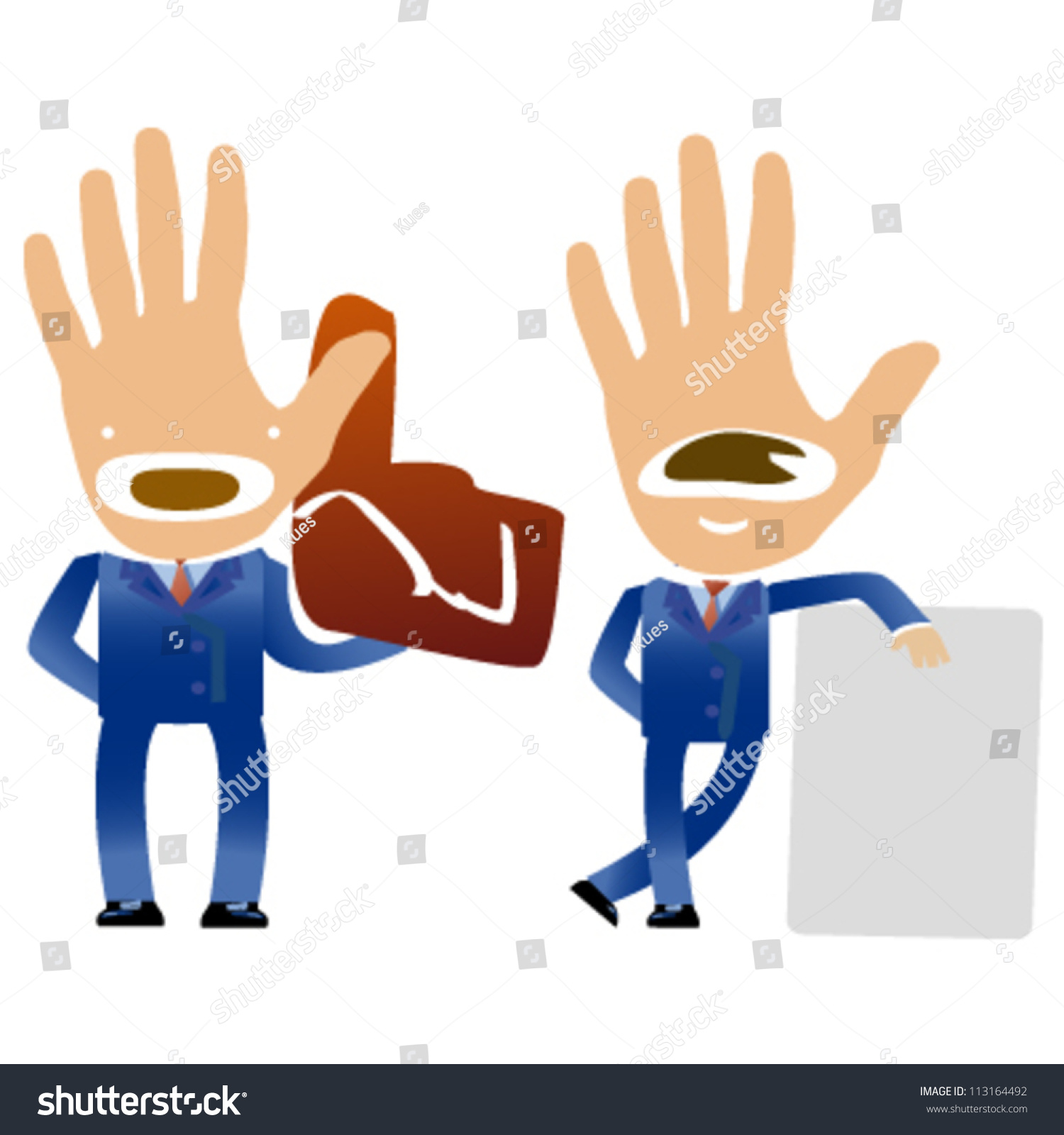 Hand Cartoon Background Vector Design Stock Vector (Royalty Free) 113164492