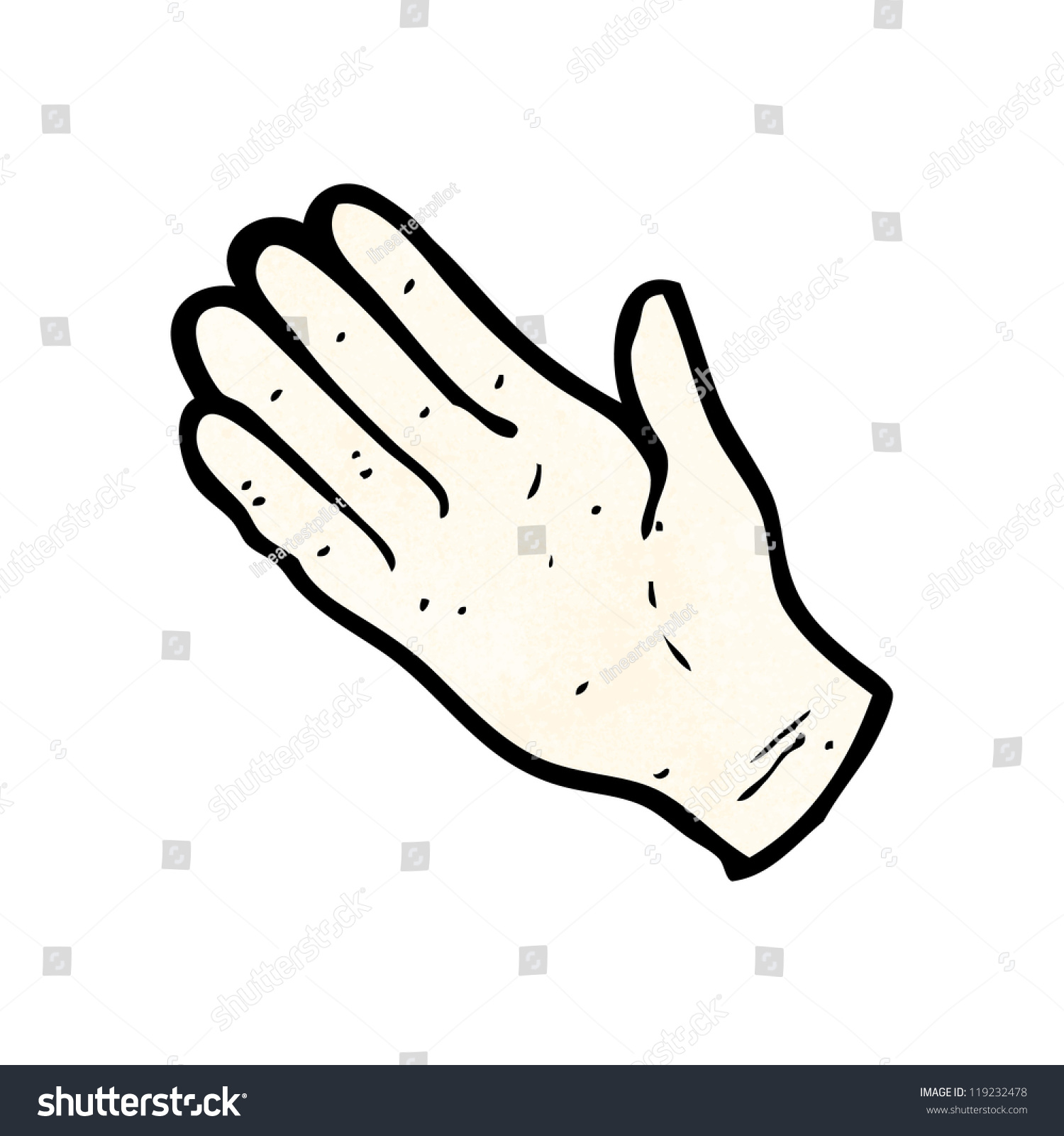 Hand Cartoon Symbol Stock Vector (Royalty Free) 119232478 | Shutterstock