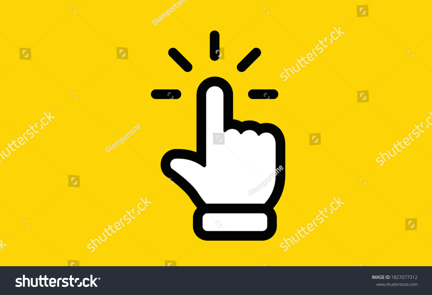 Hand Click Icon Vector Mouse Pointer Stock Vector (Royalty Free) 1827077312 Hand Click Icon Vector Mouse Pointer Stock Vector (Royalty Free) 1827077312