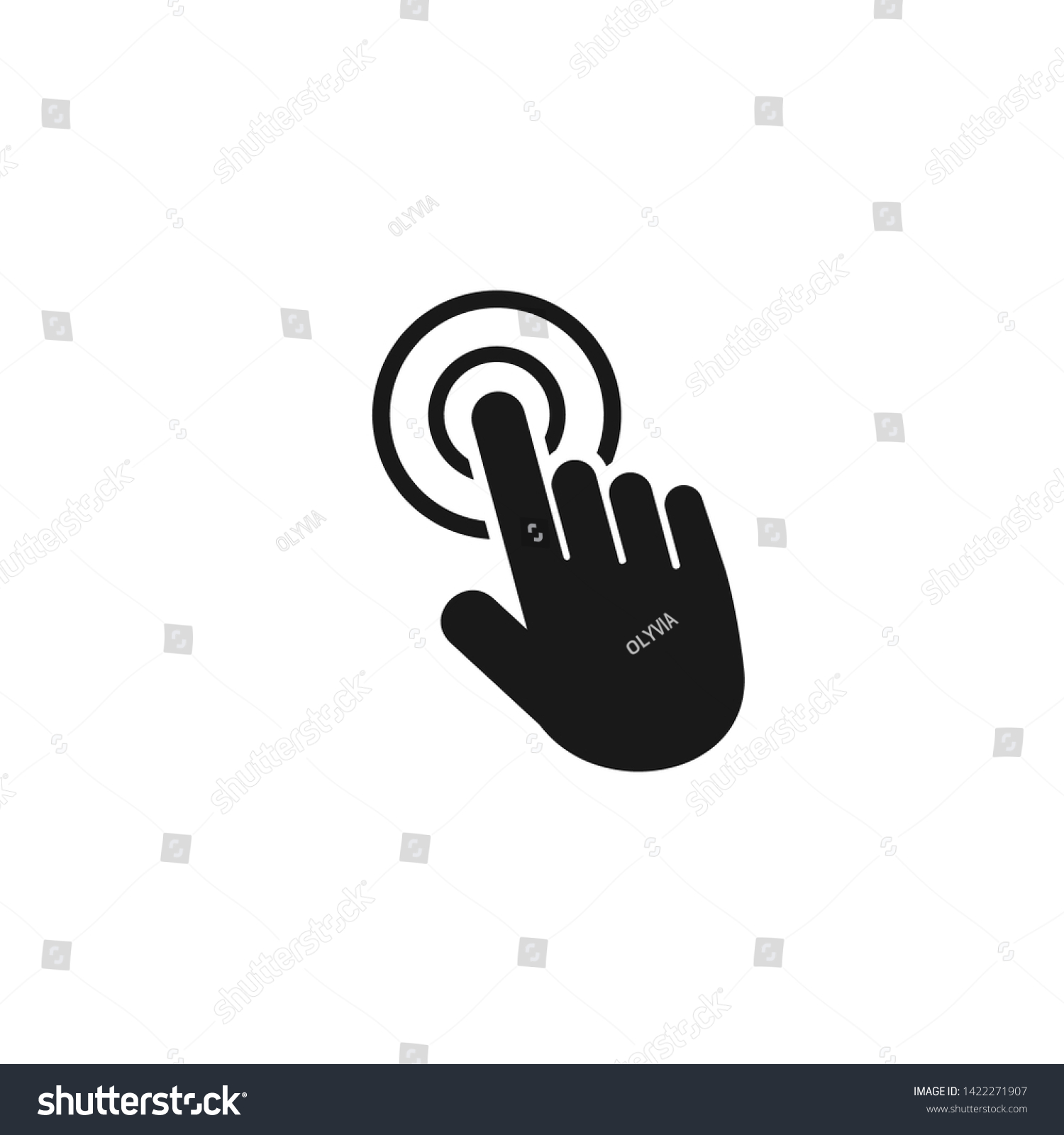Hand Cursor Icons Click Symbol Vector Stock Vector (Royalty Free ...