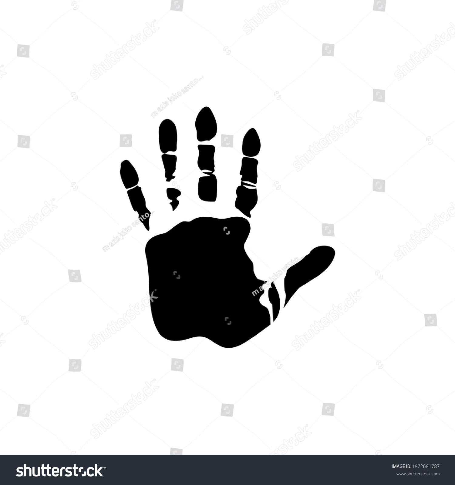 Hand Design Concept Vector Stock Vector (Royalty Free) 1872681787 ...