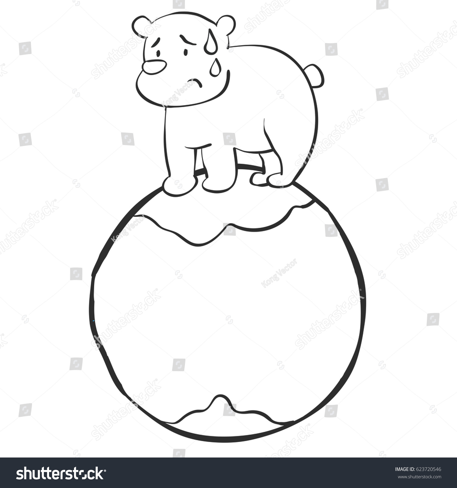 Hand Draw Bad Environment Doodles: vector de stock (libre de regalías ...