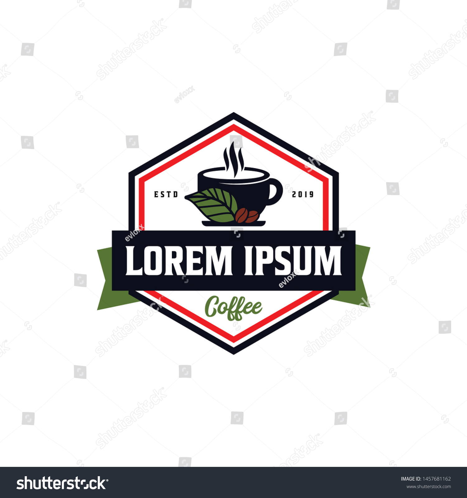 Hand Drawing Cofee Cafee Logo Vector Stock Vector (Royalty Free ...