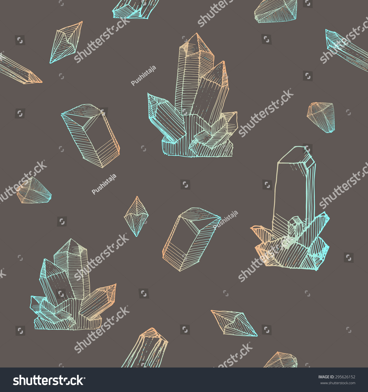 Hand Drawing Mineral Sketch Vector Stock Vector (Royalty Free ...