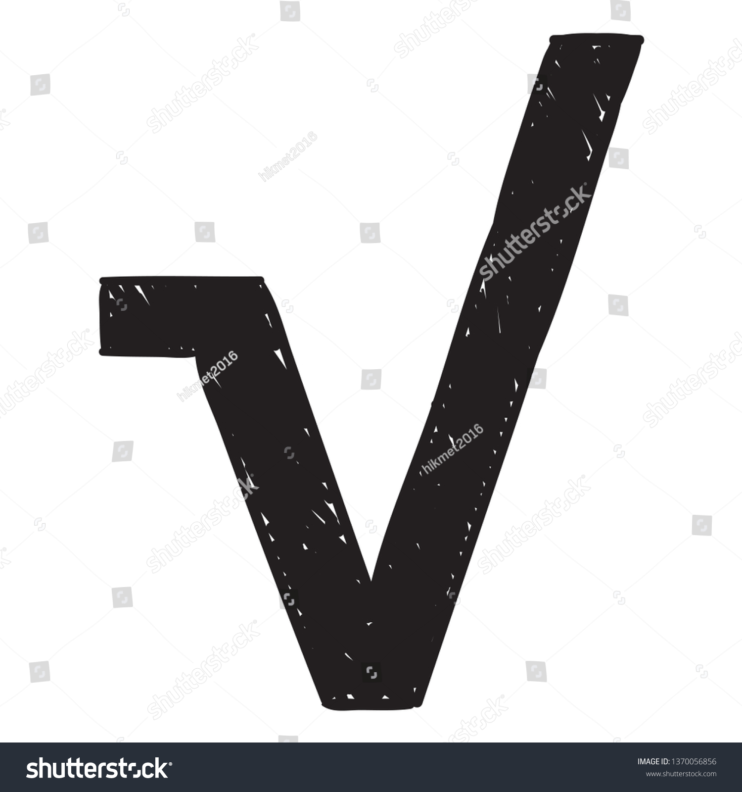 Hand Drawing Square Root Symbol Stock Vector (Royalty Free) 1370056856 ...