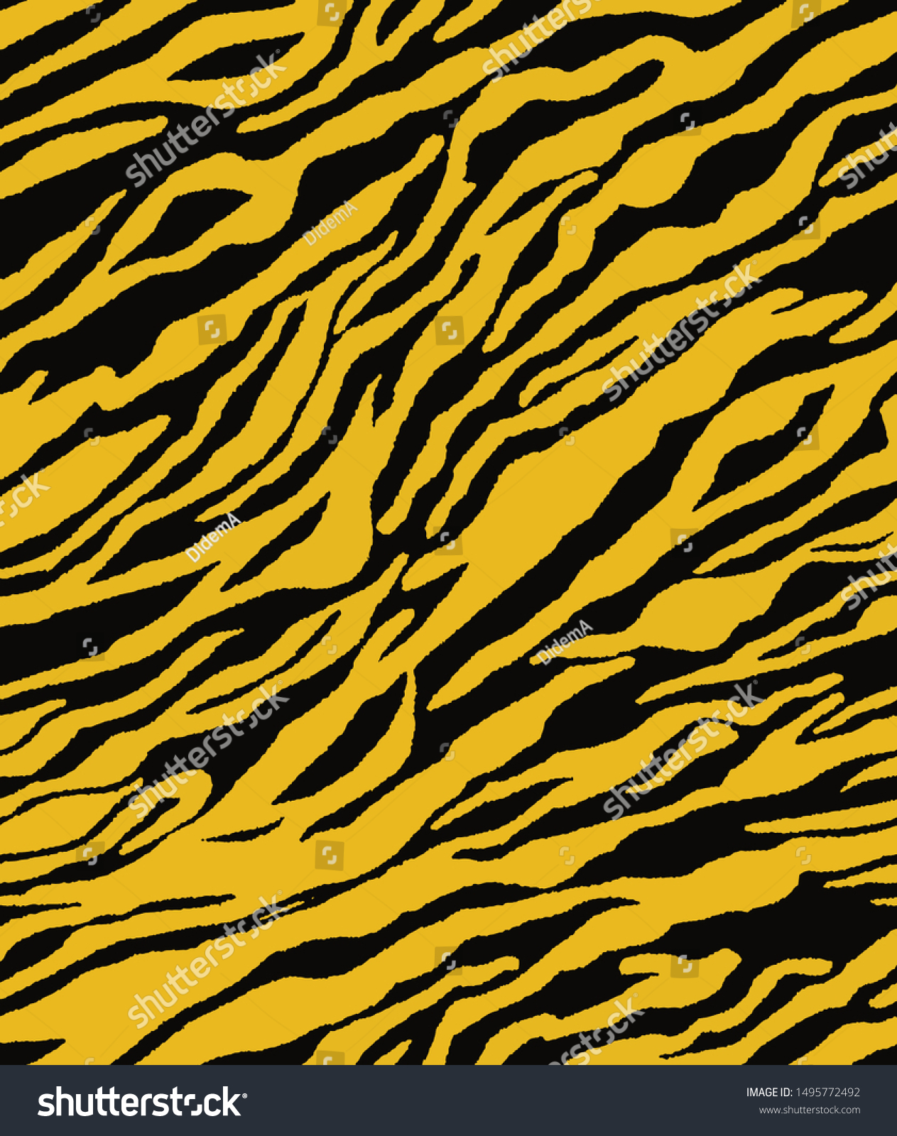 Hand Drawn Abstract Seamless Zebra Stripes Stock Vector (Royalty Free ...