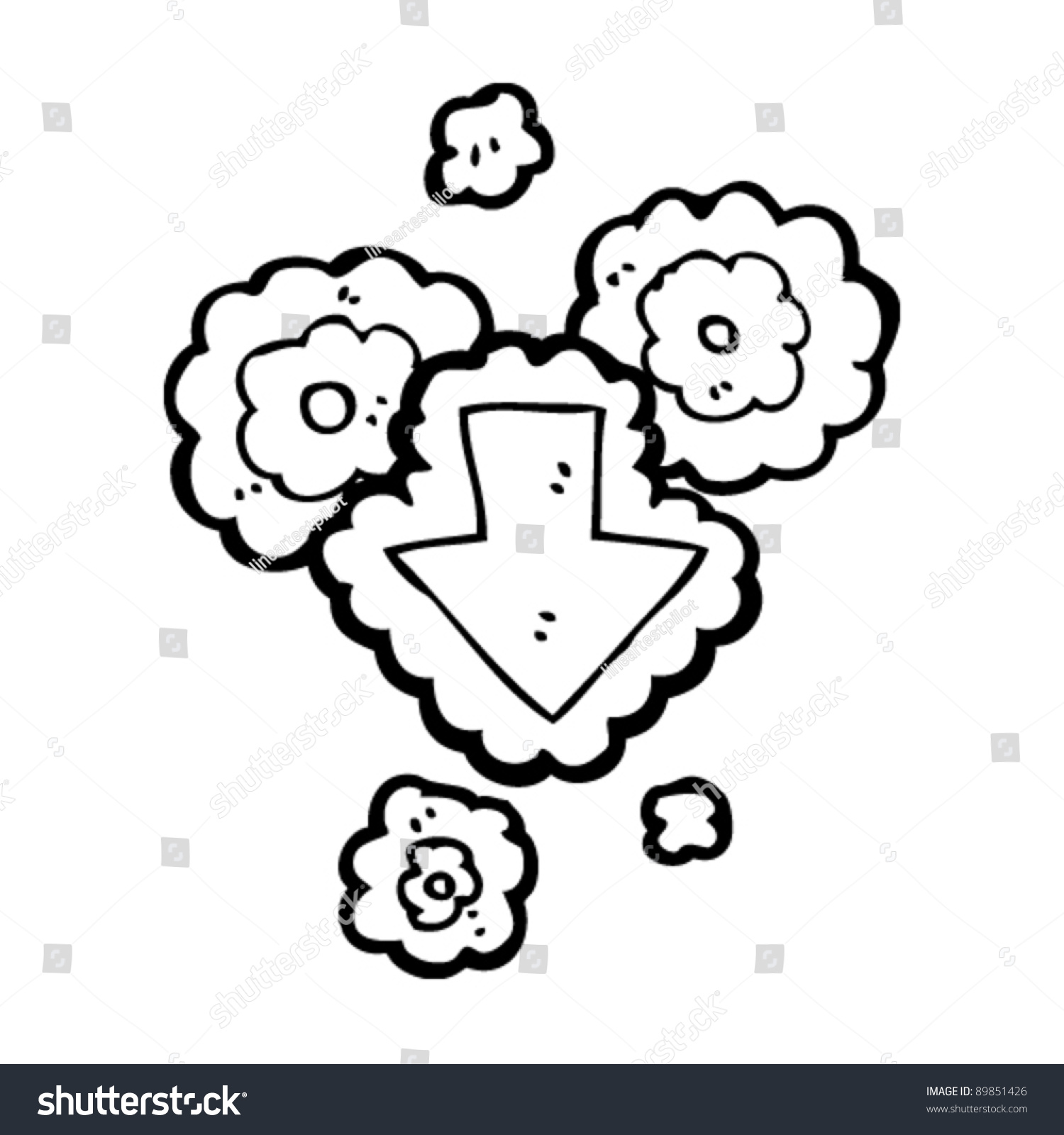 Hand Drawn Arrow Girly Decorative Element Stock Vector (Royalty Free ...