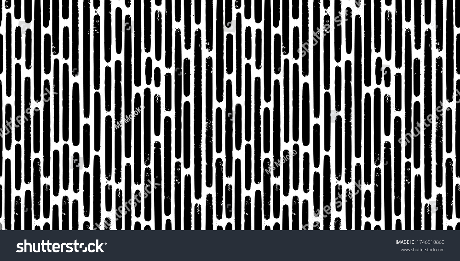 Handdrawn Black White Seamless Texture Dashed: เวกเตอร์สต็อก (ปลอดค่า ...