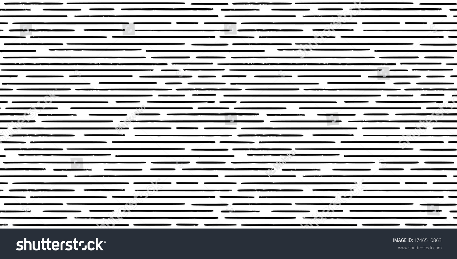 Handdrawn Black White Seamless Texture Dashed Stock Vector (Royalty ...