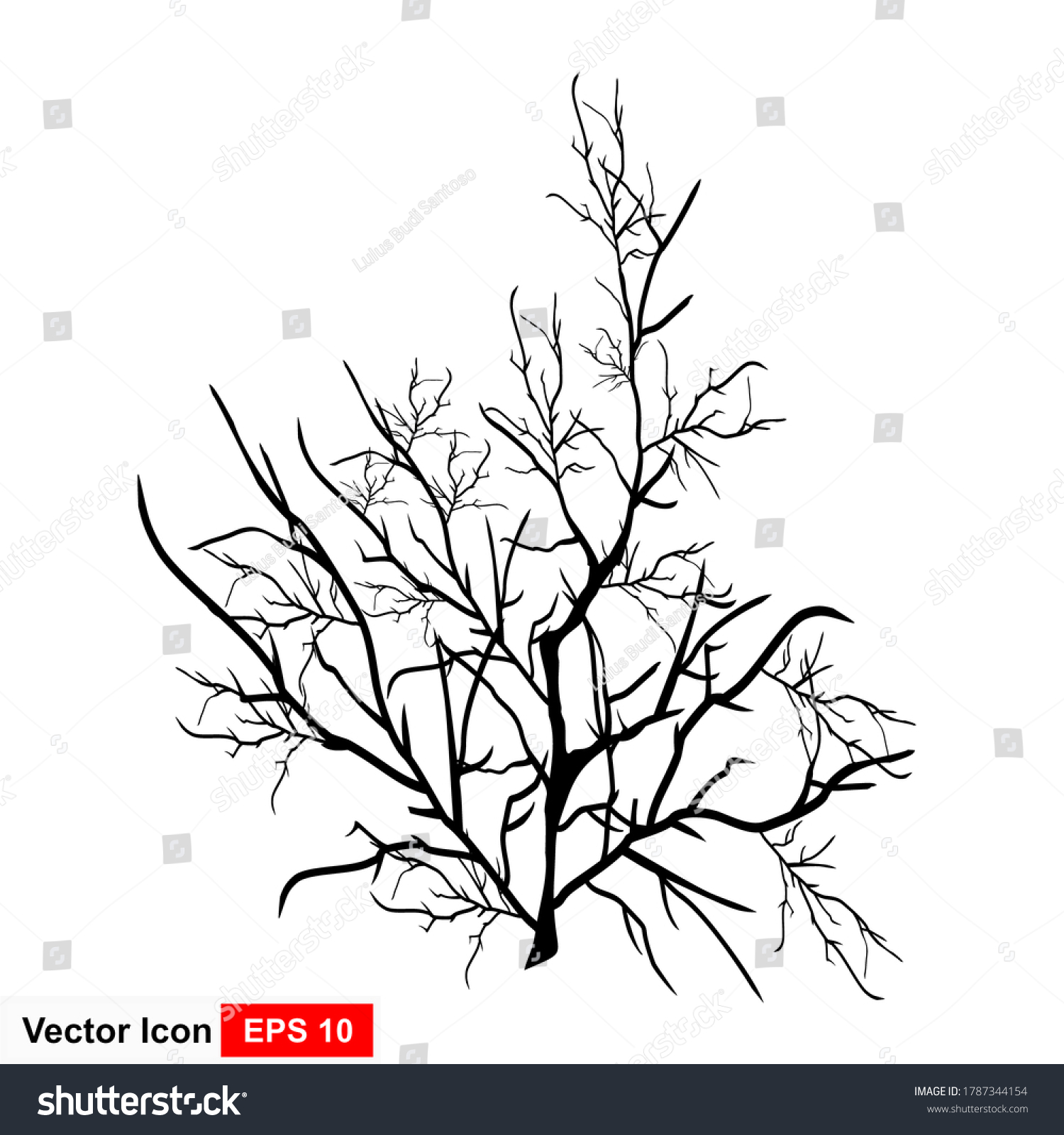 Hand Drawn Branches Vector Illustration Stock Vector (Royalty Free ...