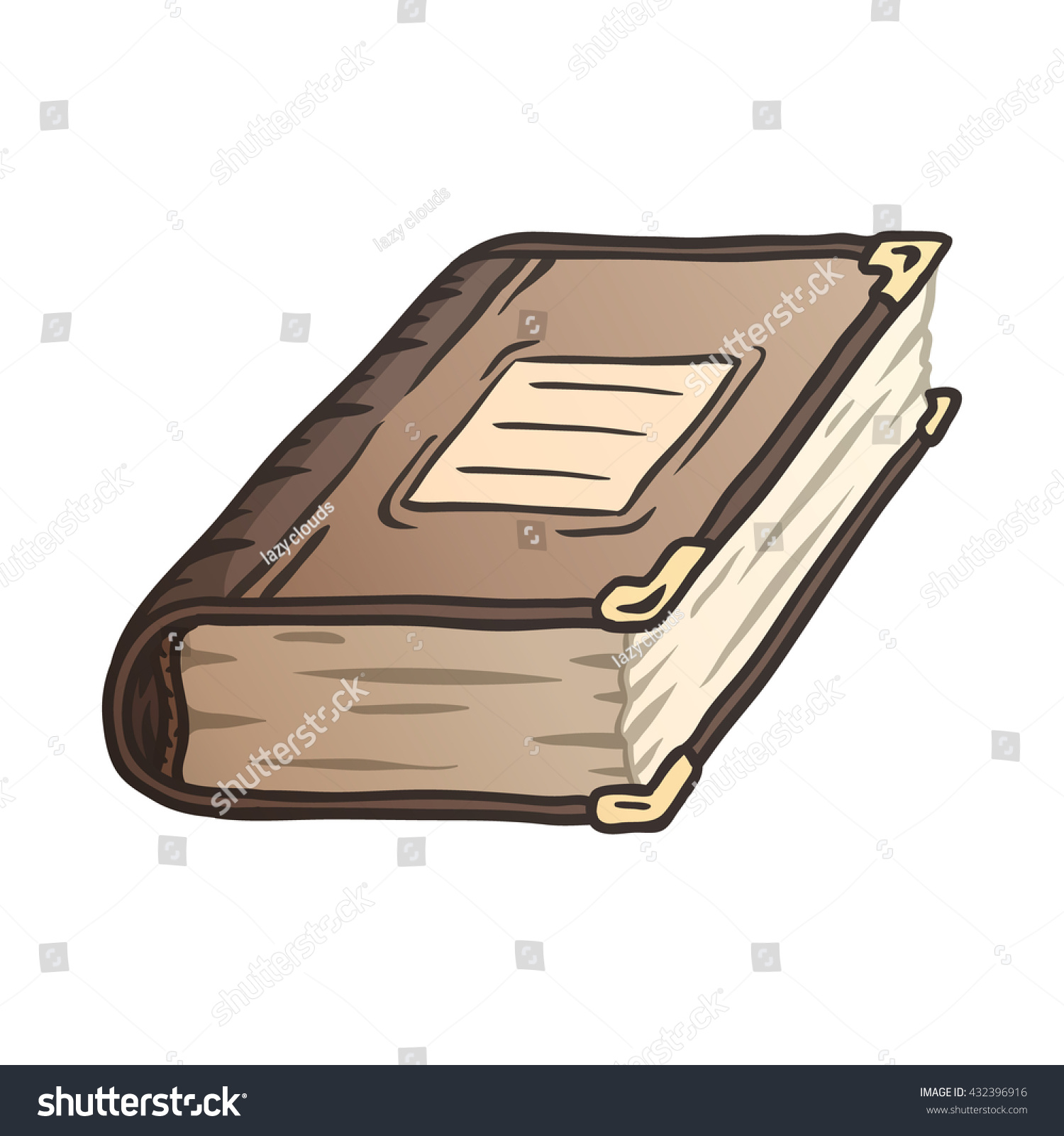 Hand Drawn Cartoon Book Vector Illustration: เวกเตอร์สต็อก (ปลอดค่า ...