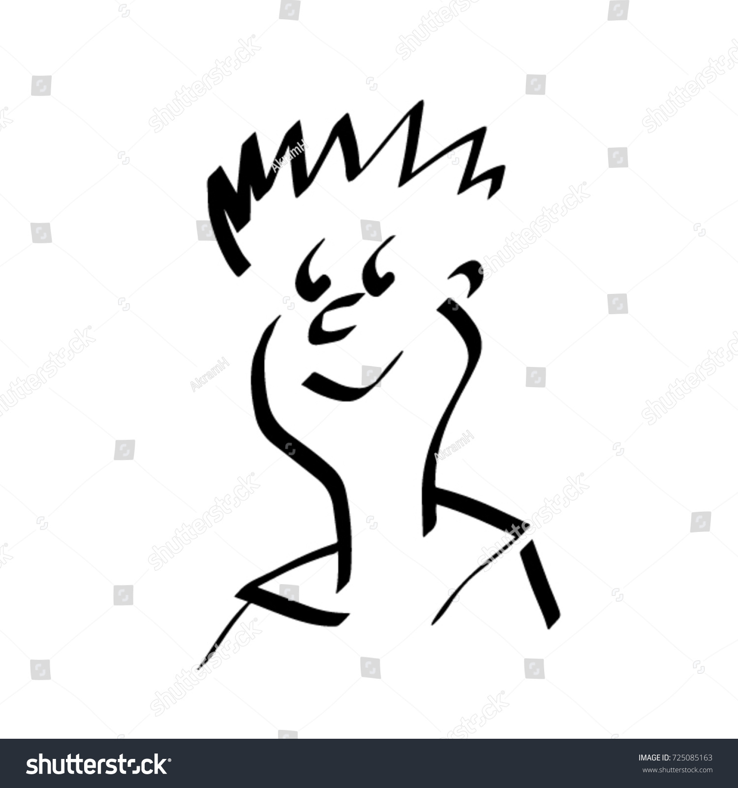 Hand Drawn Cartoon Sketch Stock Vector (Royalty Free) 725085163 ...