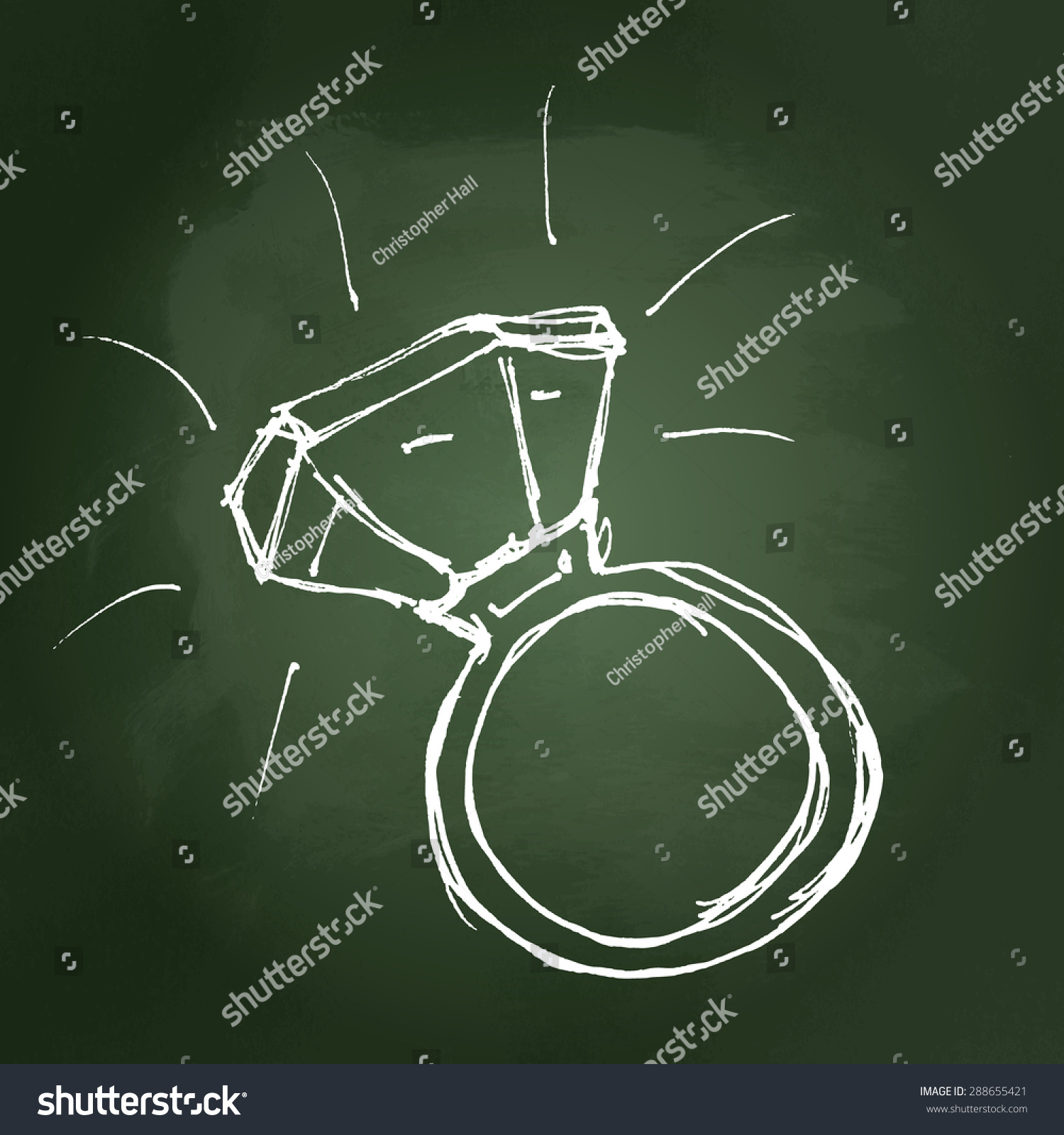 Hand Drawn Cartoon Style Ring Design Stock Vector (Royalty Free ...