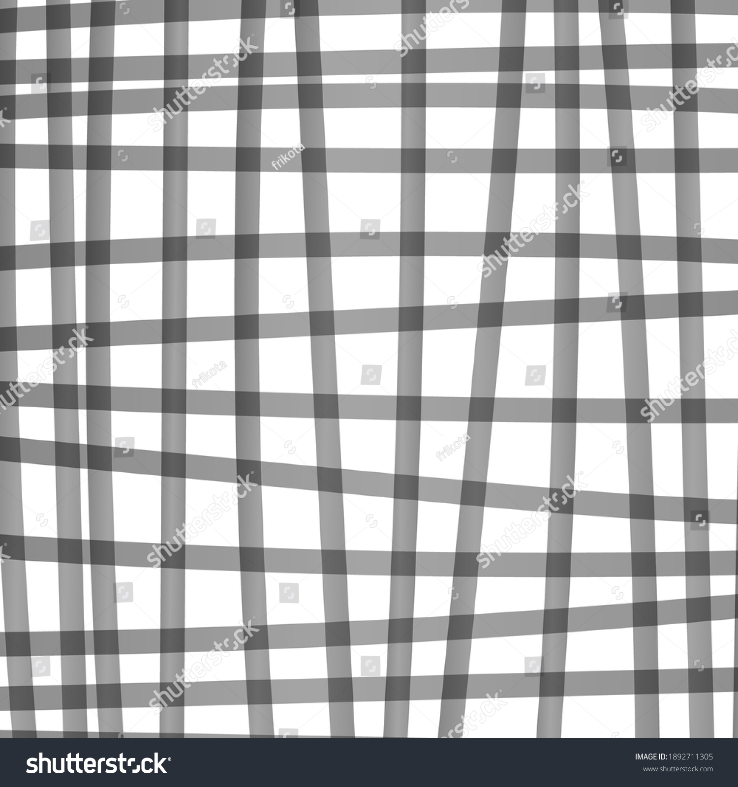 Hand Drawn Checkered Background Vector Illustration Stock Vector ...