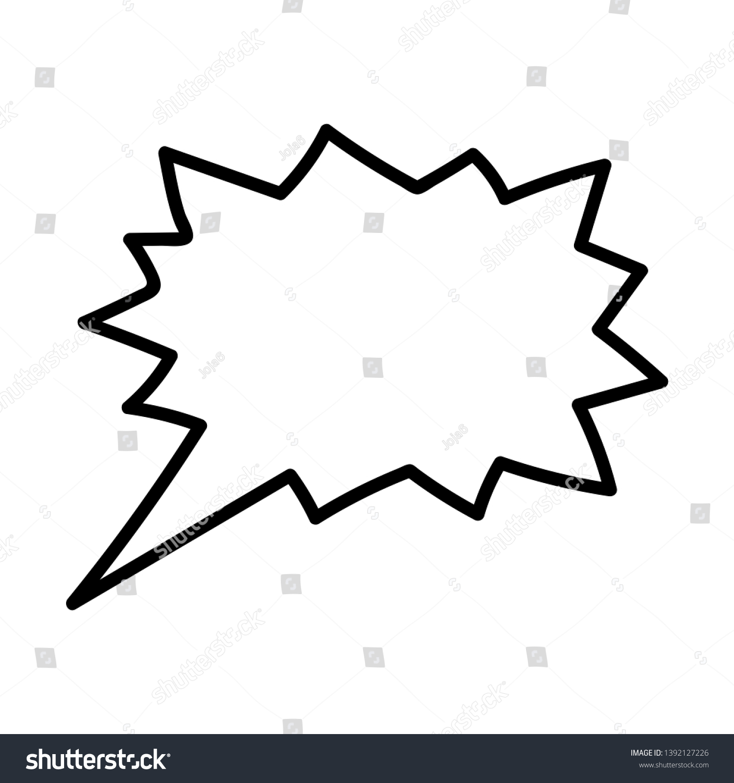 Hand Drawn Comic Bubble Illustration: เวกเตอร์สต็อก (ปลอดค่าลิขสิทธิ์ ...