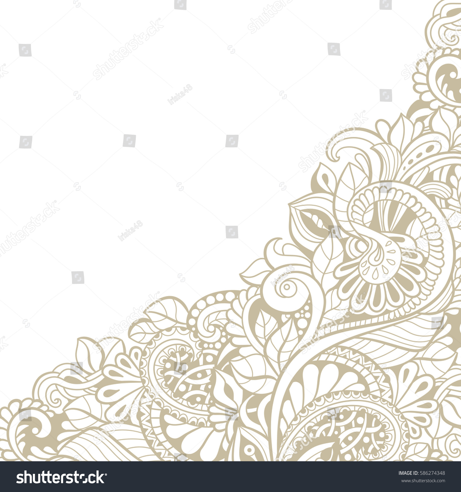 13,985 Garden corner border hand drawn Images, Stock Photos & Vectors ...