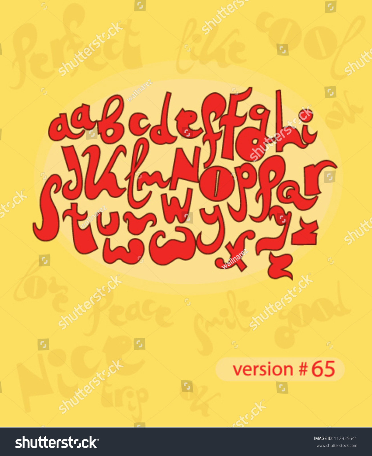 Hand Drawn Font Vector Alphabet Stock Vector (Royalty Free) 112925641 ...
