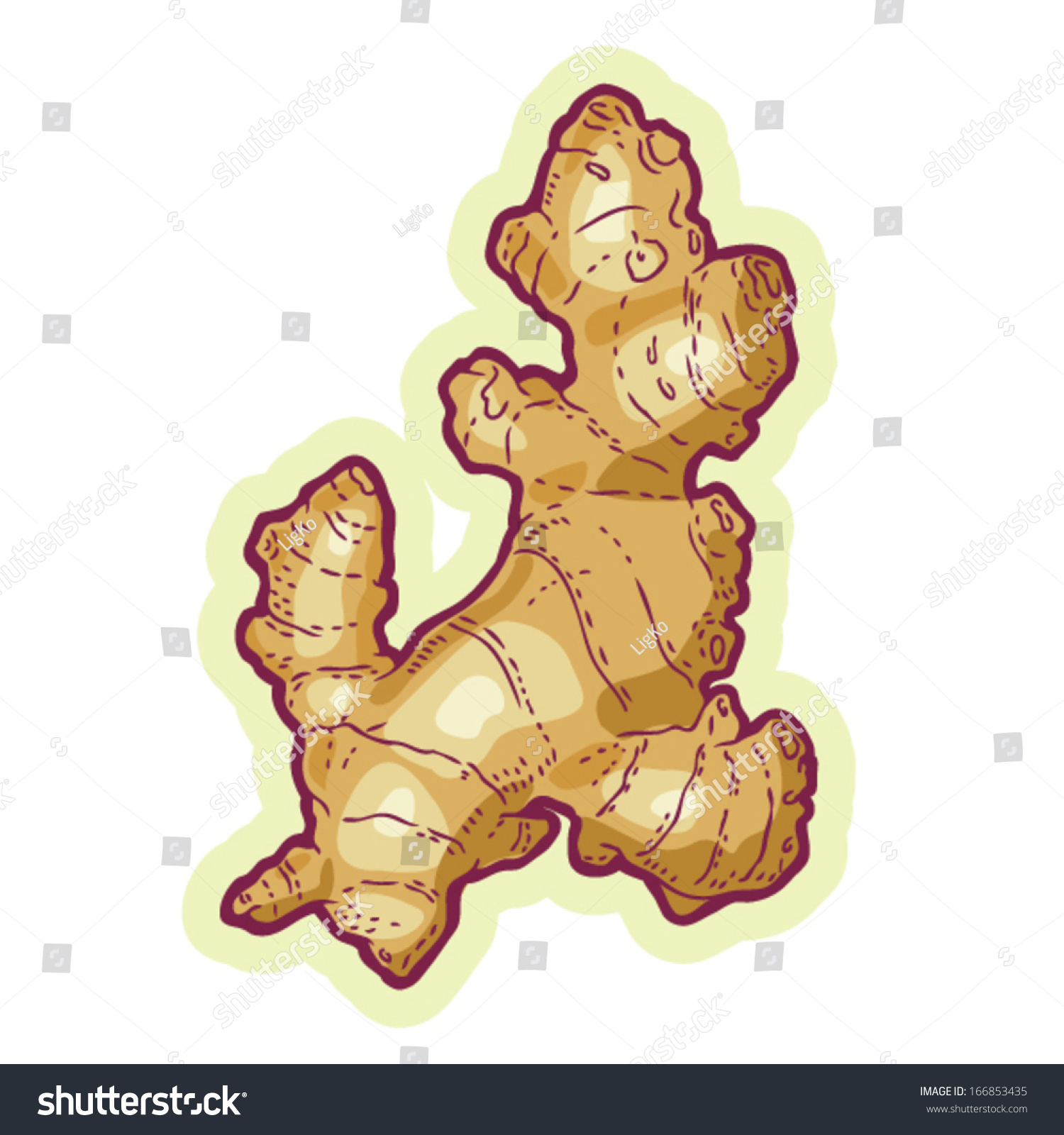 Hand Drawn Ginger Cartoon Vector: เวกเตอร์สต็อก (ปลอดค่าลิขสิทธิ์ ...