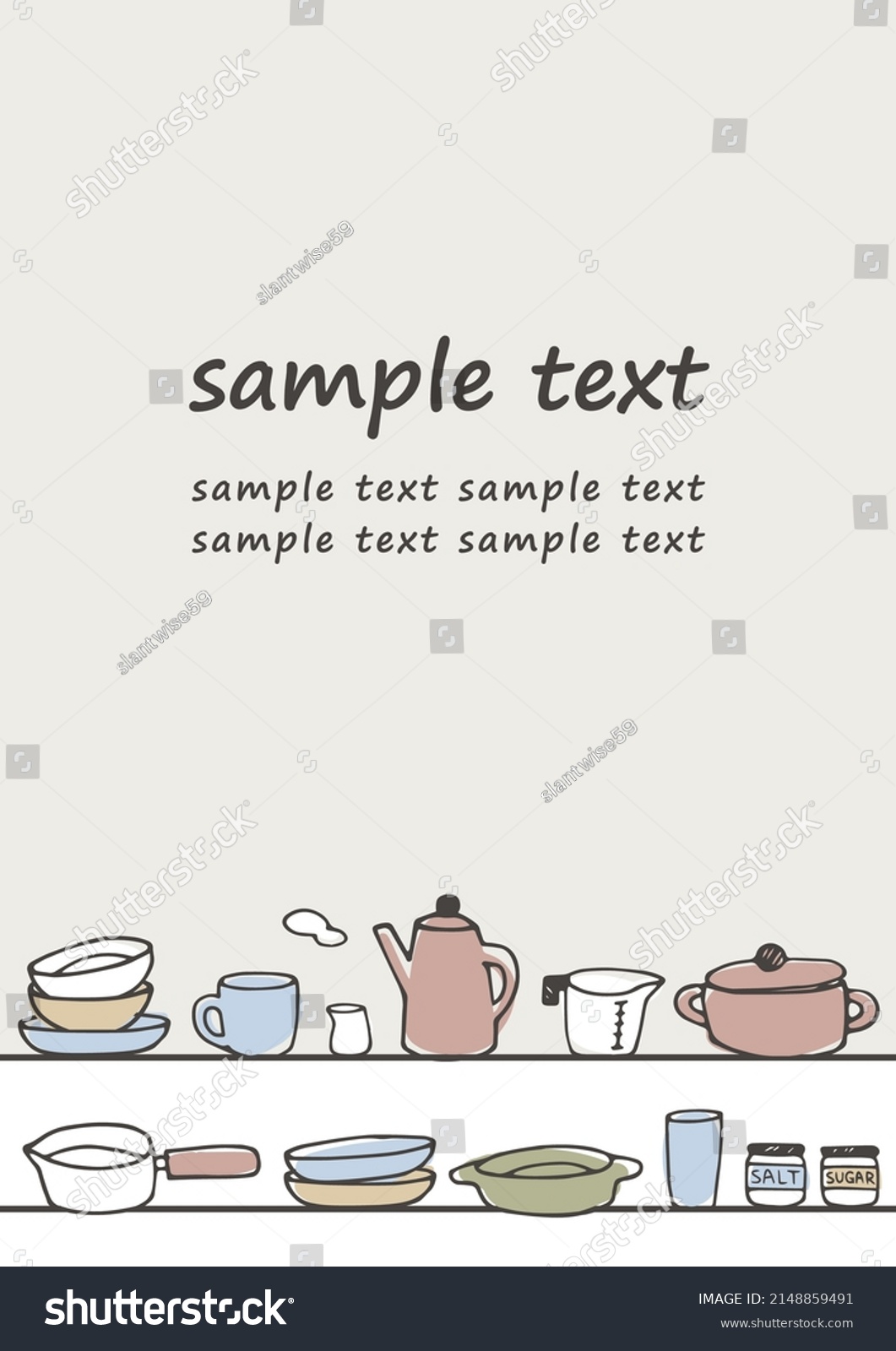Hand Drawn Kitchen Tools Frame Stock Vector (Royalty Free) 2148859491 ...