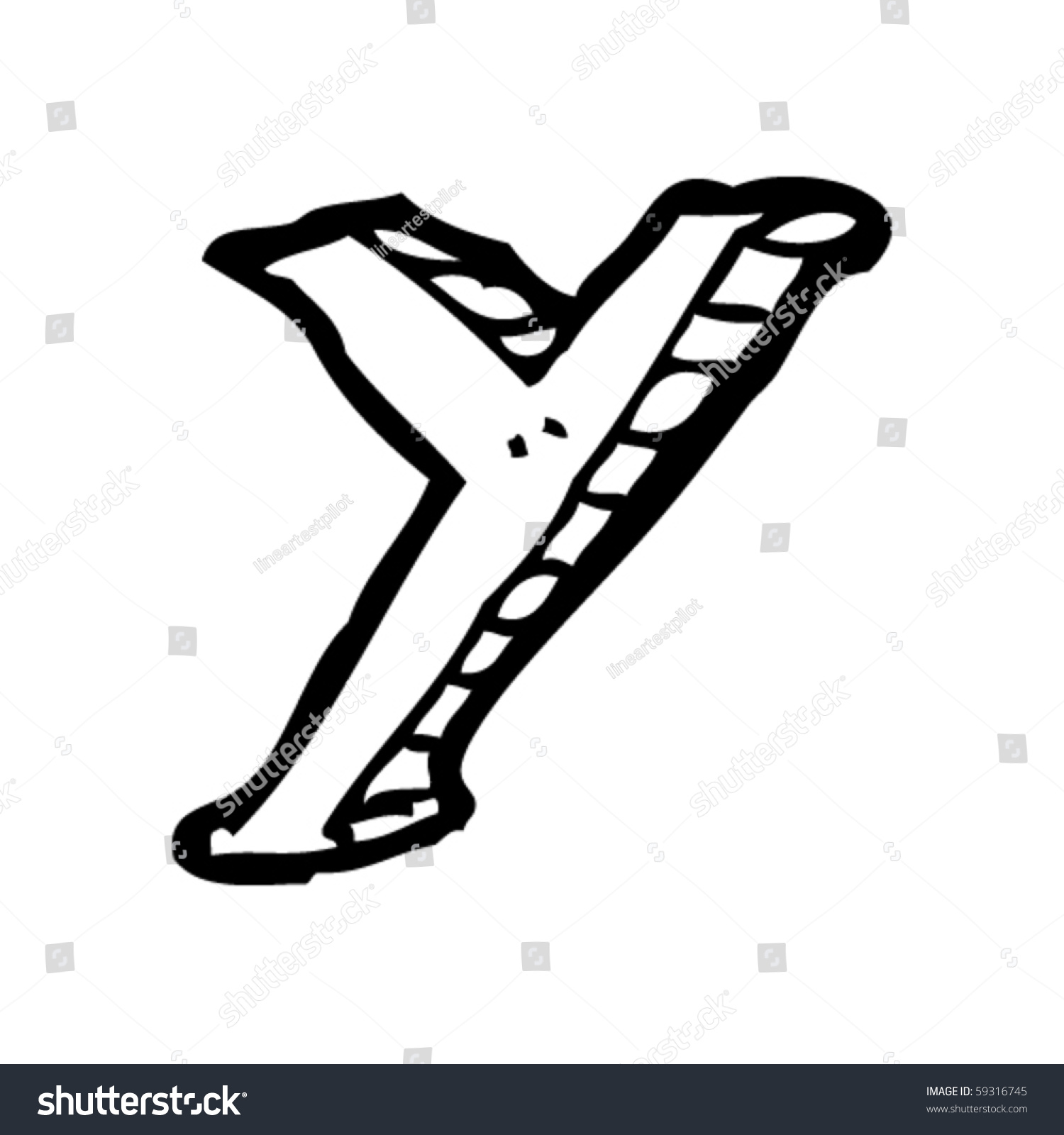 Hand Drawn Letter Y Stock Vector (Royalty Free) 59316745 | Shutterstock